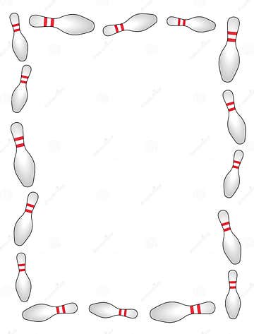 Bowling border / frame stock vector. Illustration of borders - 19562058