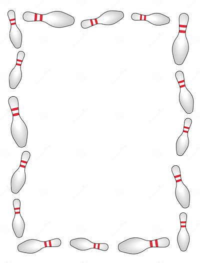 Bowling border / frame stock vector. Illustration of borders - 19562058