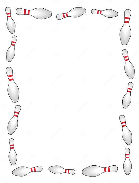 Bowling border / frame stock vector. Illustration of borders - 19562058