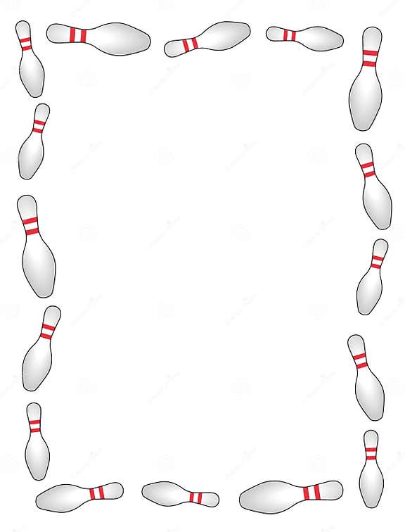 Bowling border / frame stock vector. Illustration of borders - 19562058