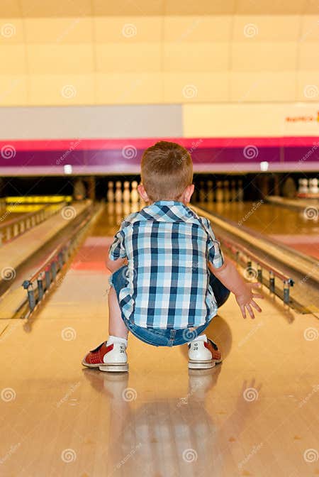 Bowling boy stock image. Image of shouting, floor, ball - 23886953