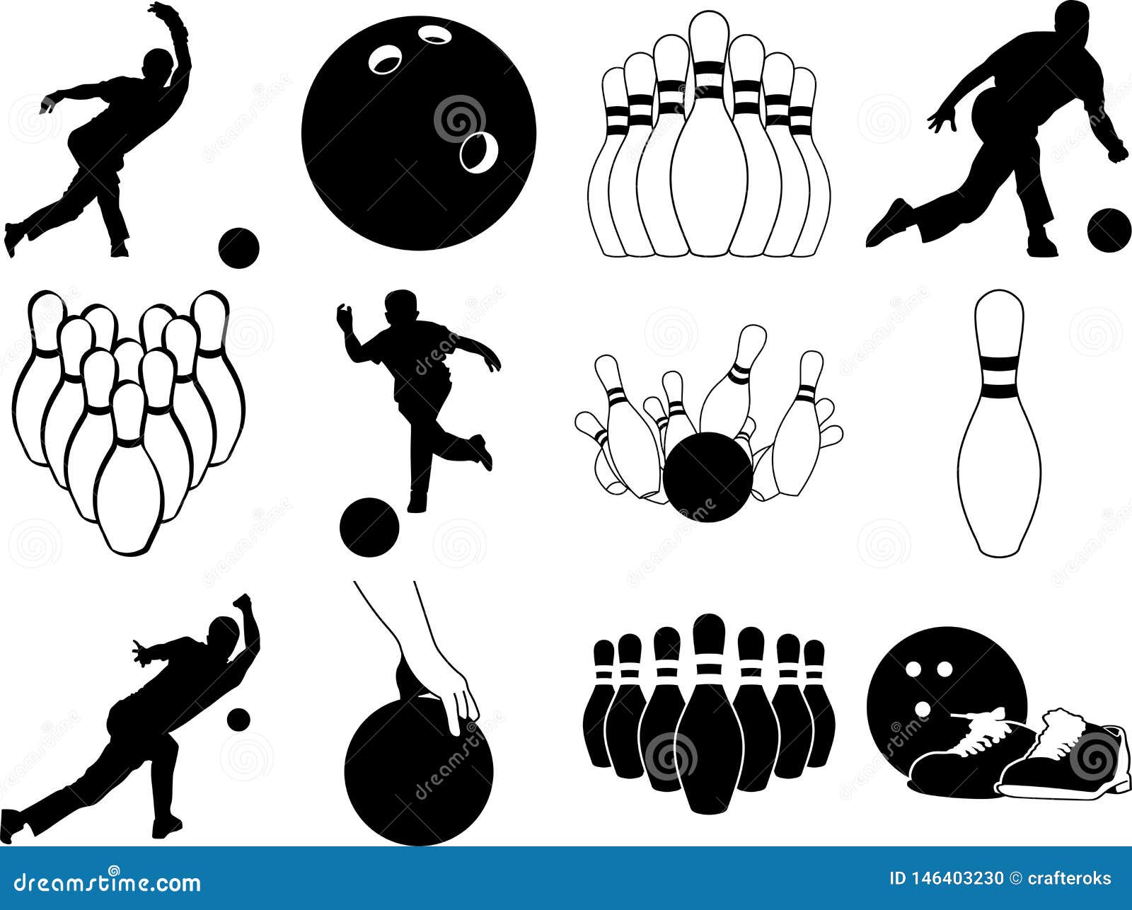 Bowling Bundle Vector Eps Illustration by Crafteroks Stock Vector ...