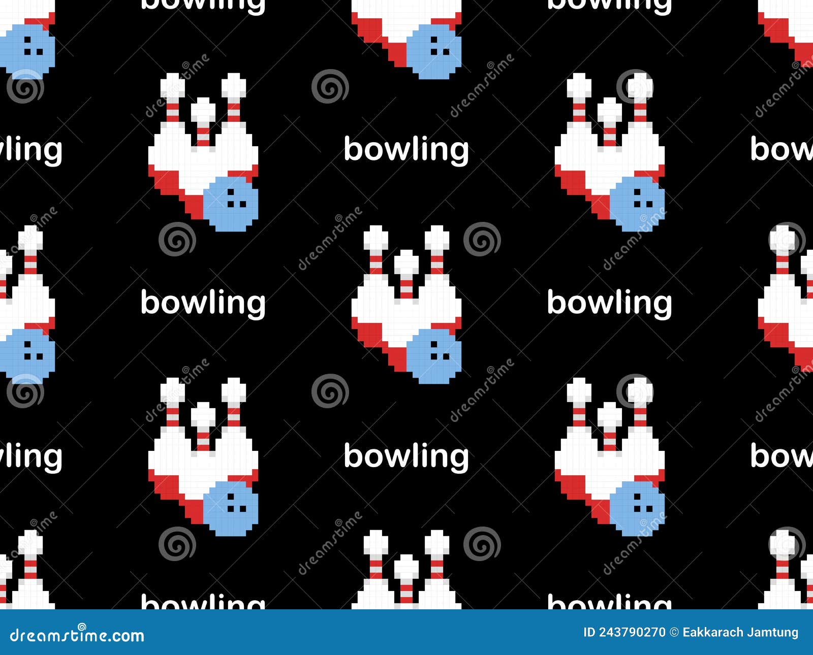 Pixel Art Bowling Ball With Vibrant Colors By Pixelplantmaster Royalty ...