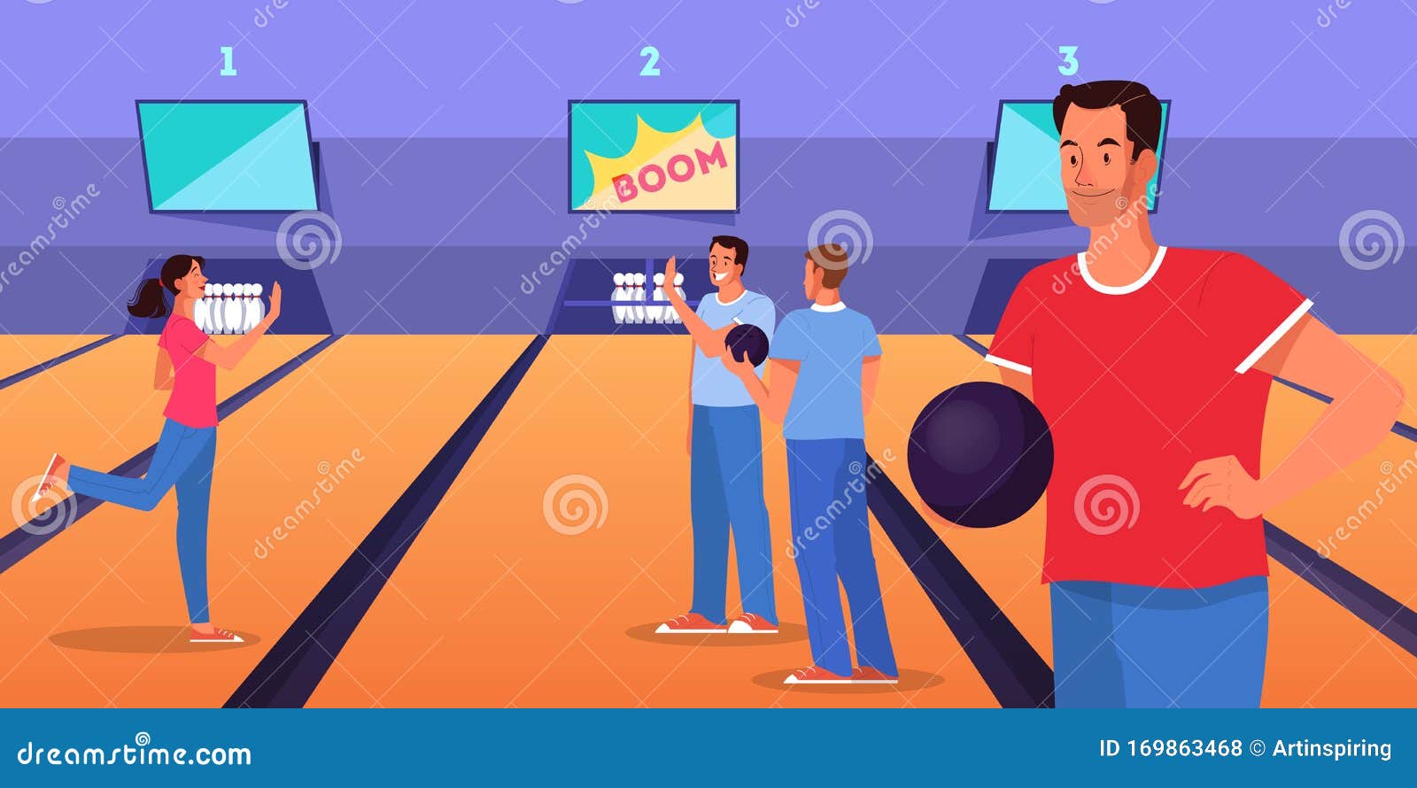 Bowling Concept. Man Character Playing Bowling Game with Ball Stock ... Bowling Concept. Man Character Playing Bowling Game with Ball Stock ...