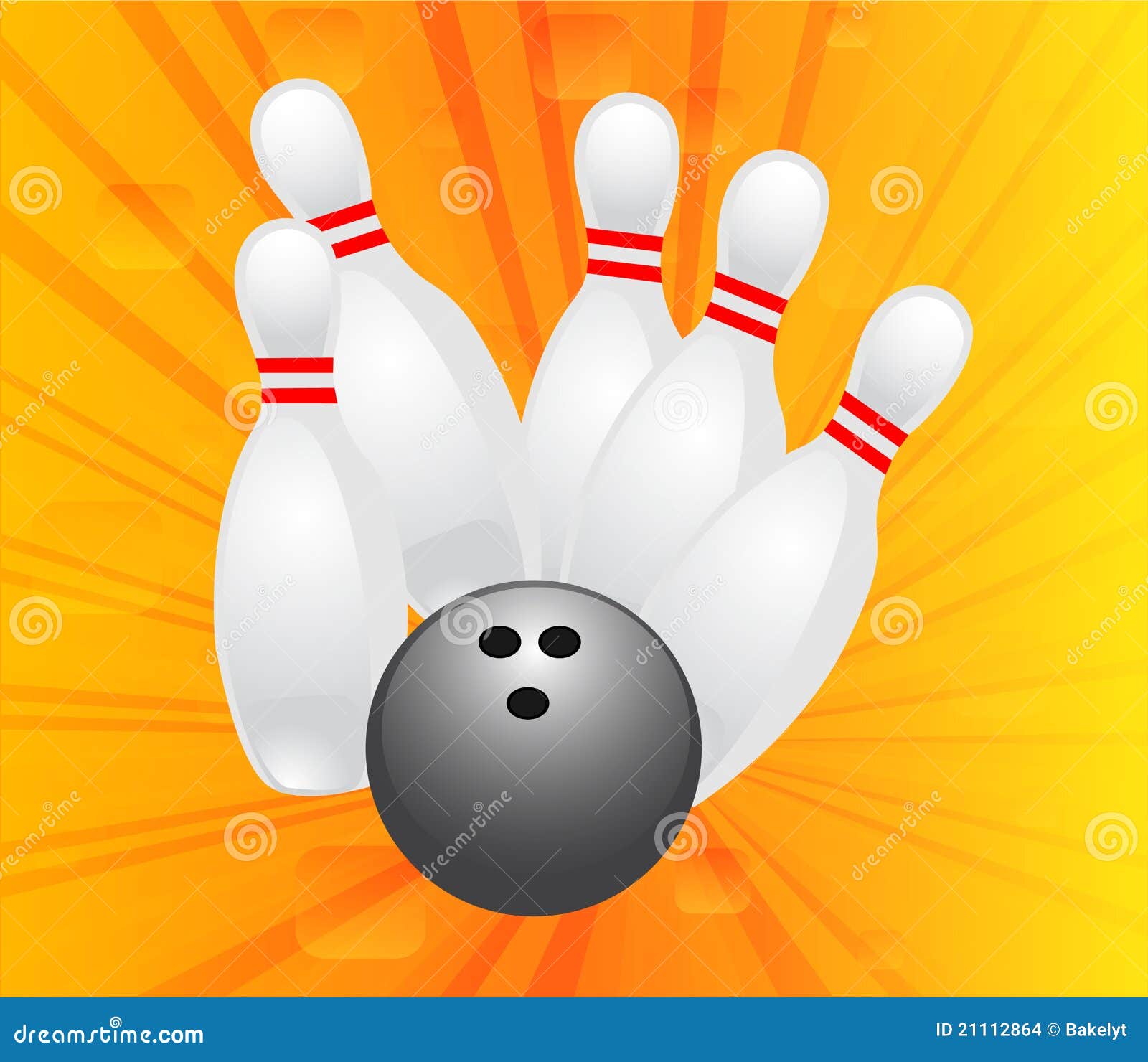 Bowling design stock vector. Illustration of bowling - 21112864