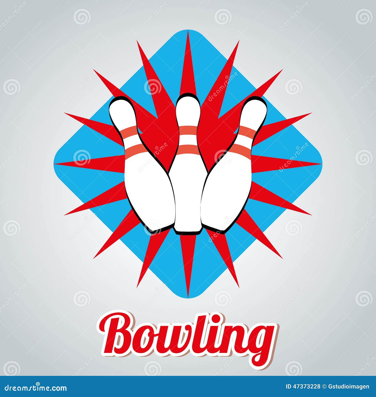 Bowling design stock illustration. Illustration of sport - 47373228