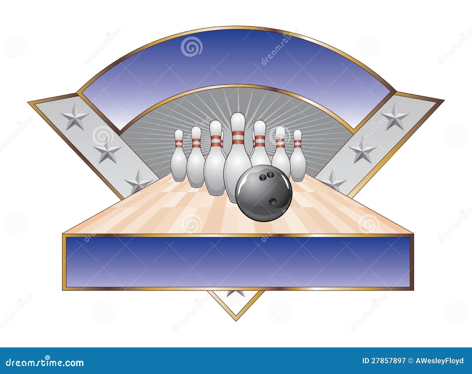 Bowling Design Template Triangle Stock Vector - Illustration of pins ...