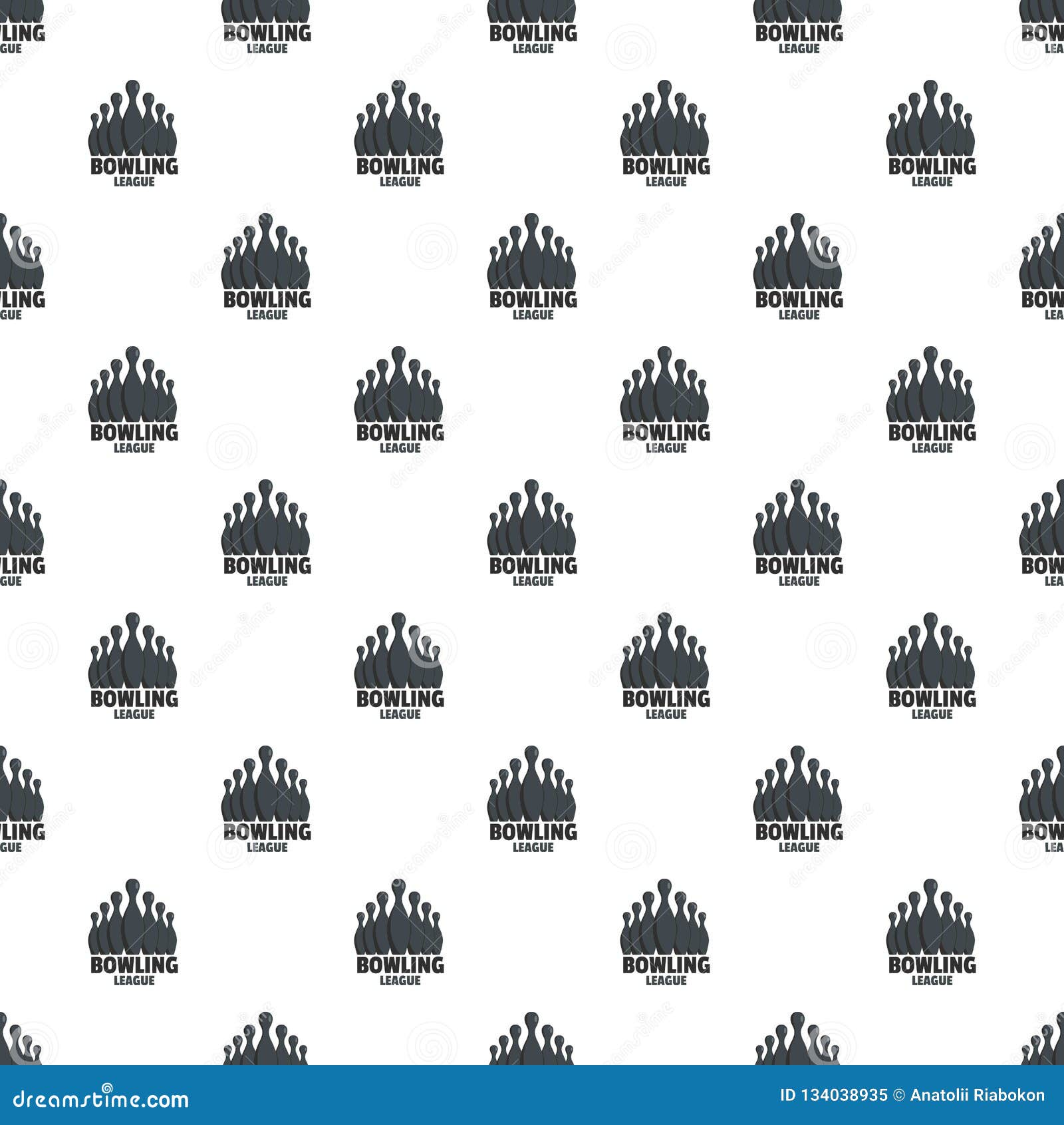 Bowling Event Pattern Seamless Vector Stock Vector - Illustration of ...
