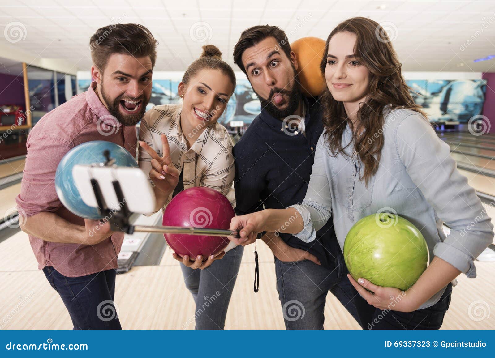 Bowling game stock image. Image of aspirations, monopod - 69337323