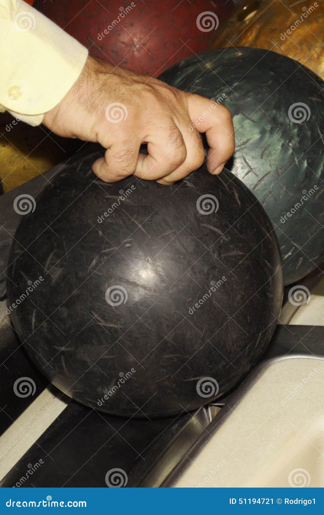 Bowling stock image. Image of game, hand, sport, balls - 51194721