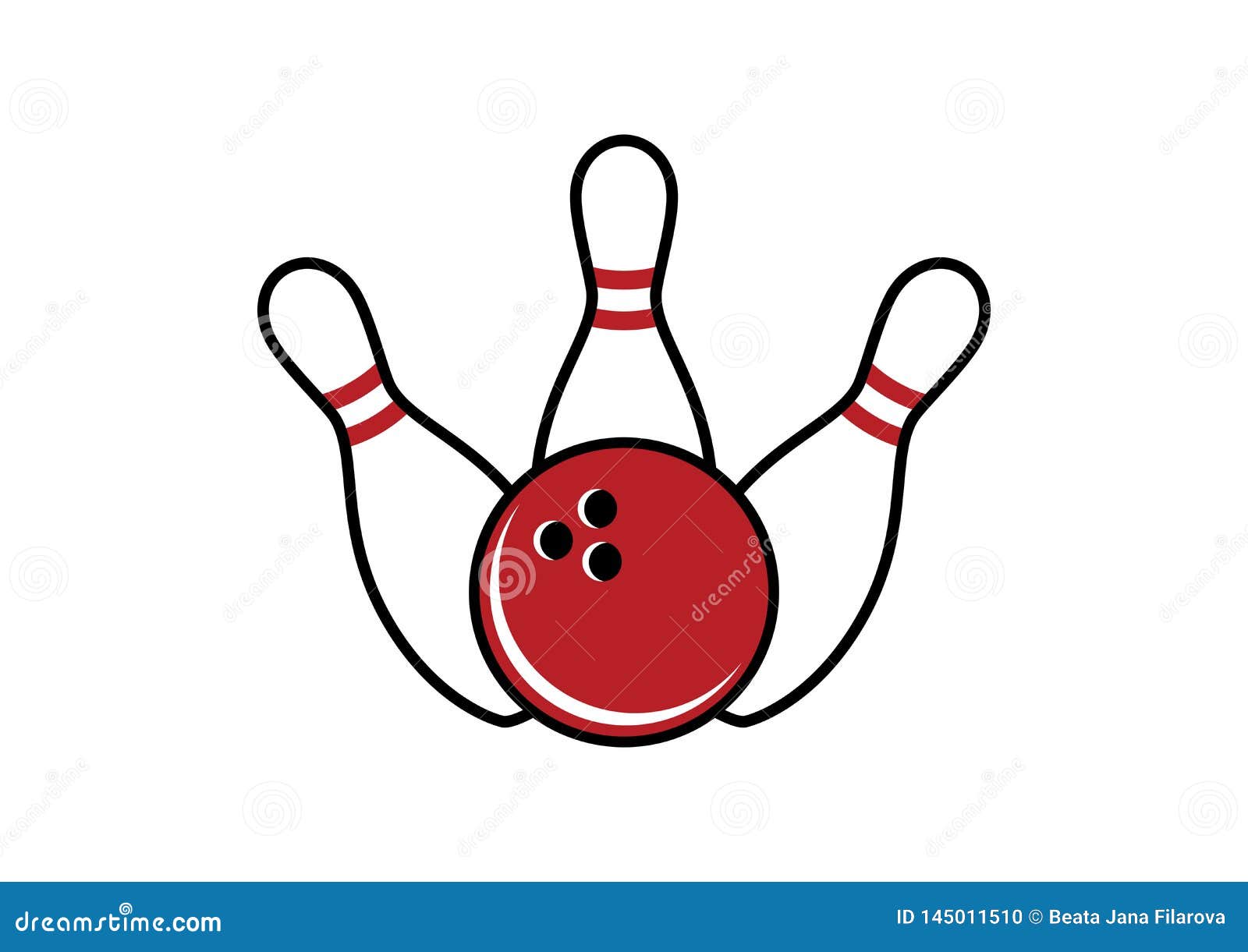 Bowling Pins and Bowling Ball Vector Stock Vector - Illustration of ... Bowling Pins and Bowling Ball Vector Stock Vector - Illustration of ...