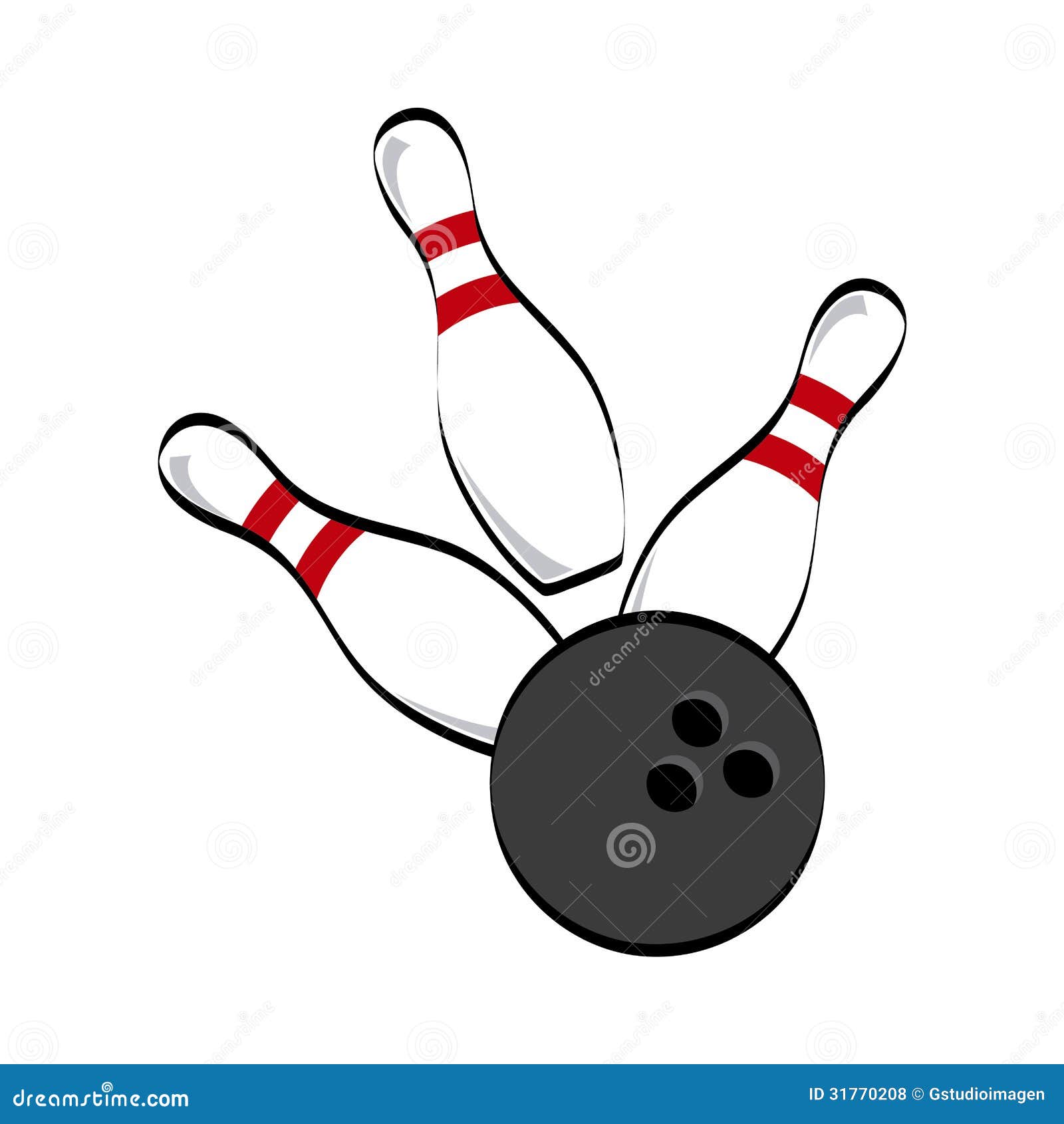 Bowling icon stock vector. Illustration of hobby, pins - 31770208