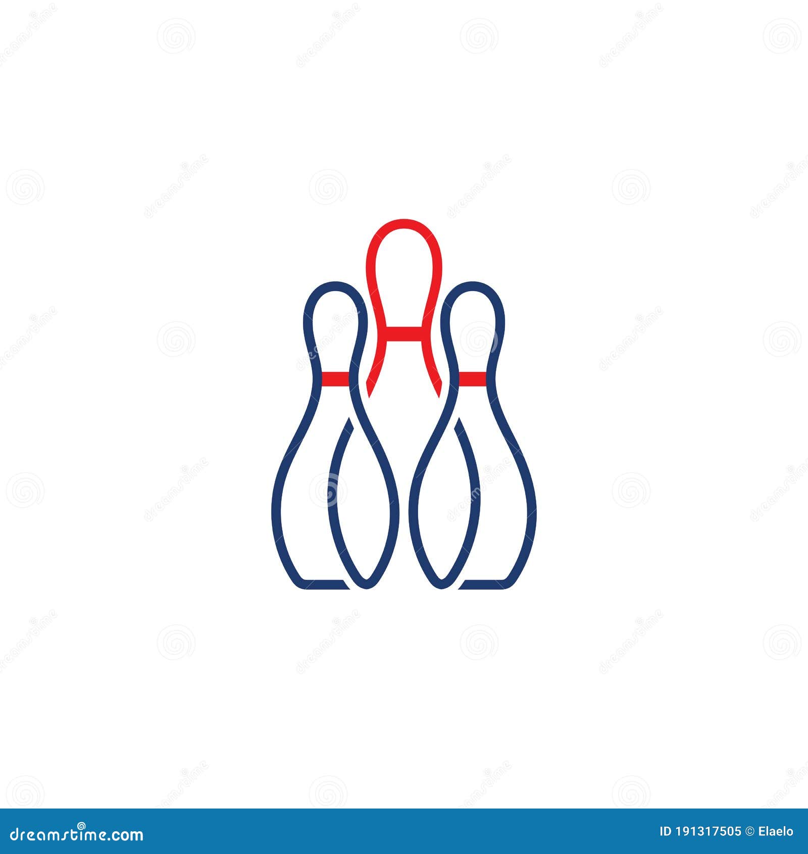 Bowling Kingpin Strike Icon. Outline Bowling Kingpin Strike Vector Icon ...