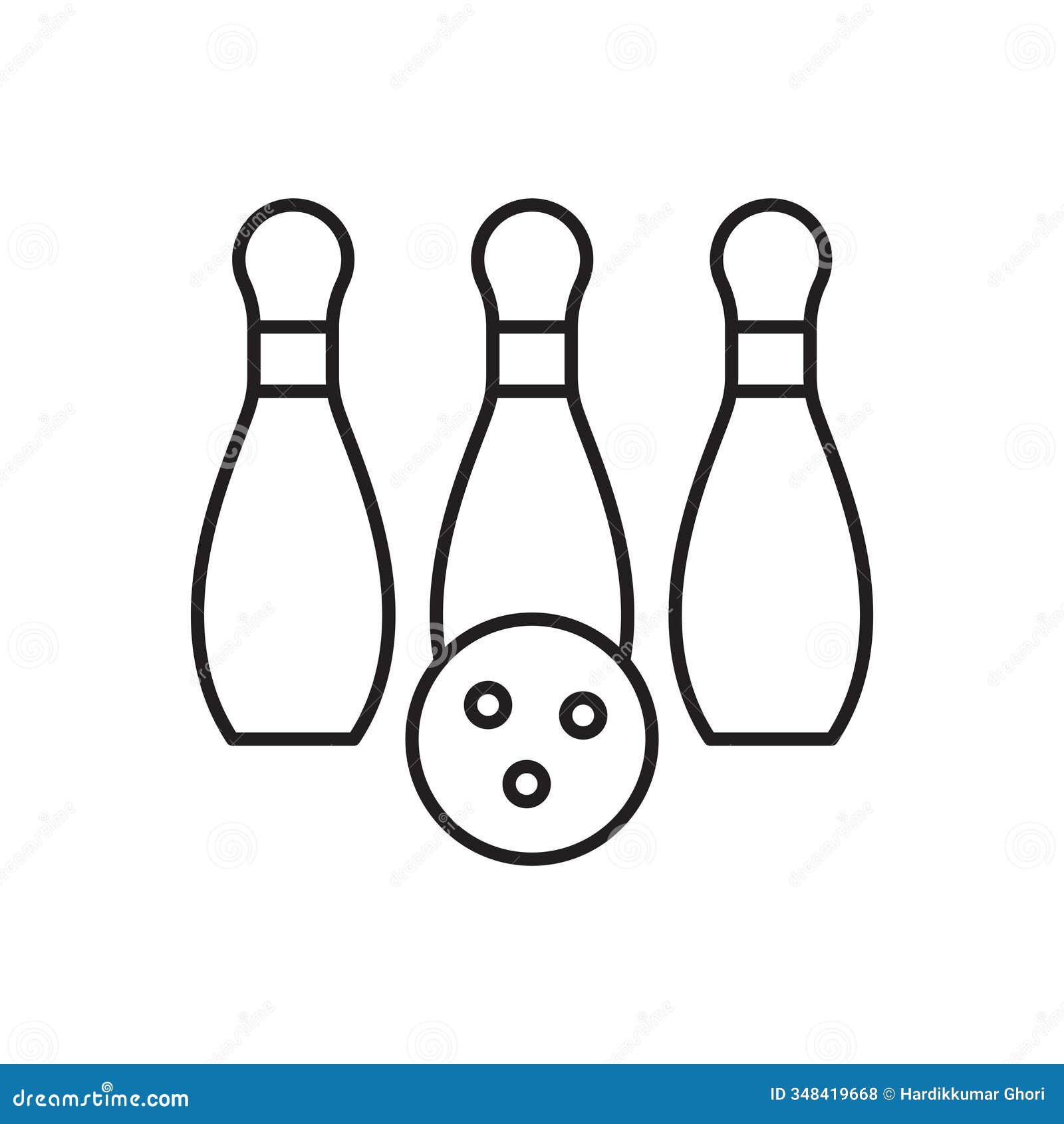 Bowling Icon Template Vector | CartoonDealer.com #186322974