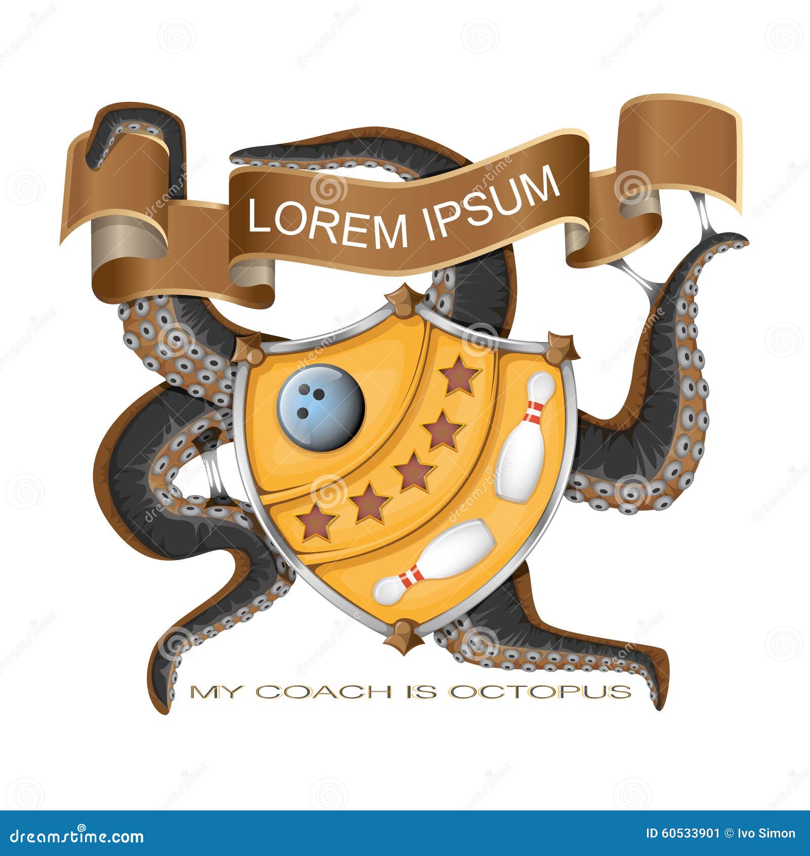 Bowling label stock vector. Illustration of beautiful - 60533901