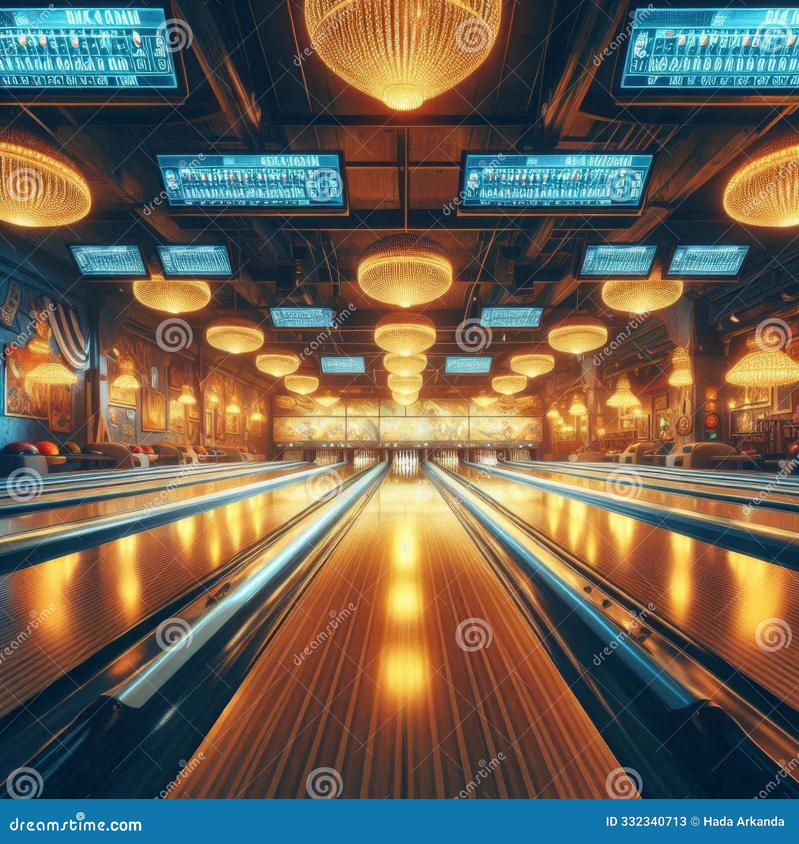 Bowling Lanes #2: How About A Bowling Match Royalty-Free Stock ...