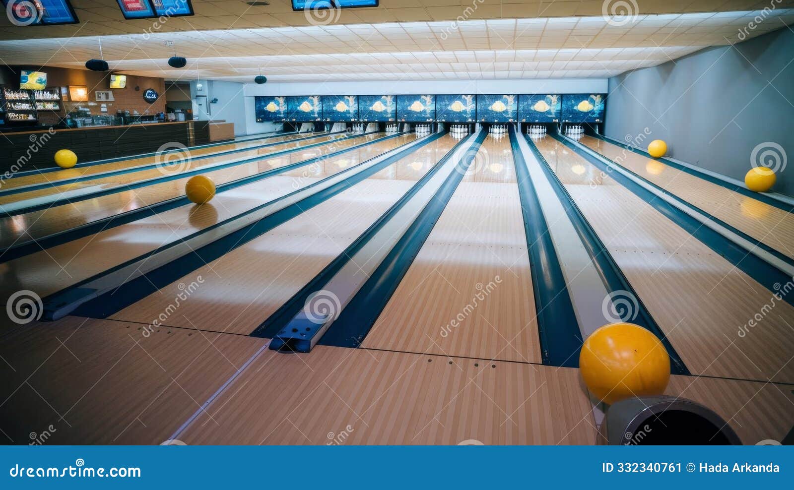Bowling Lanes #2: How about a Bowling Match Stock Illustration ...