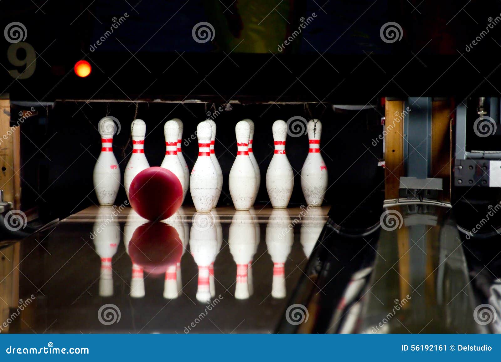 Bowling line stock image. Image of alley, arriving, sport - 56192161