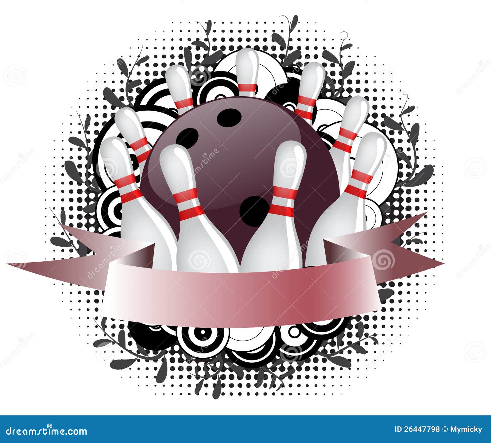 Bowling logo stock illustration. Illustration of circles - 26447798