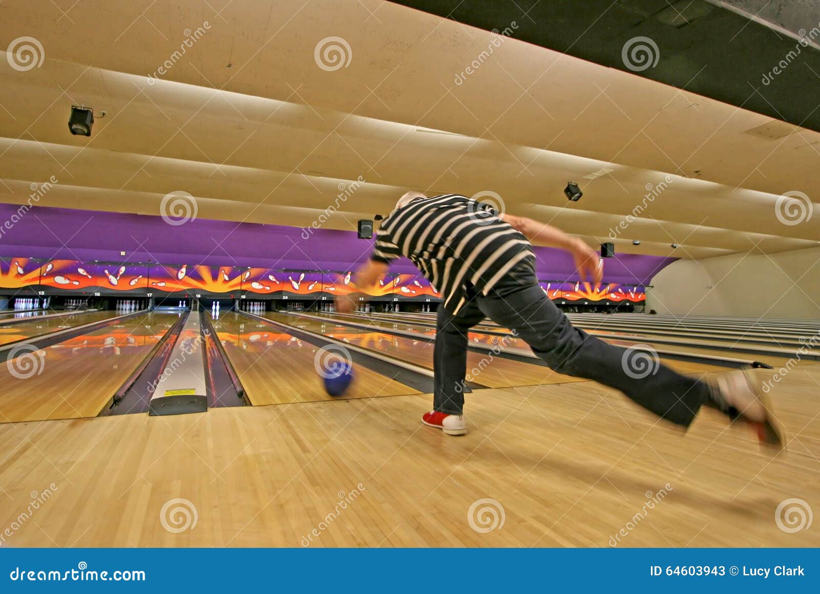 Bowling stock image. Image of sport, throwing, rolling - 64603943