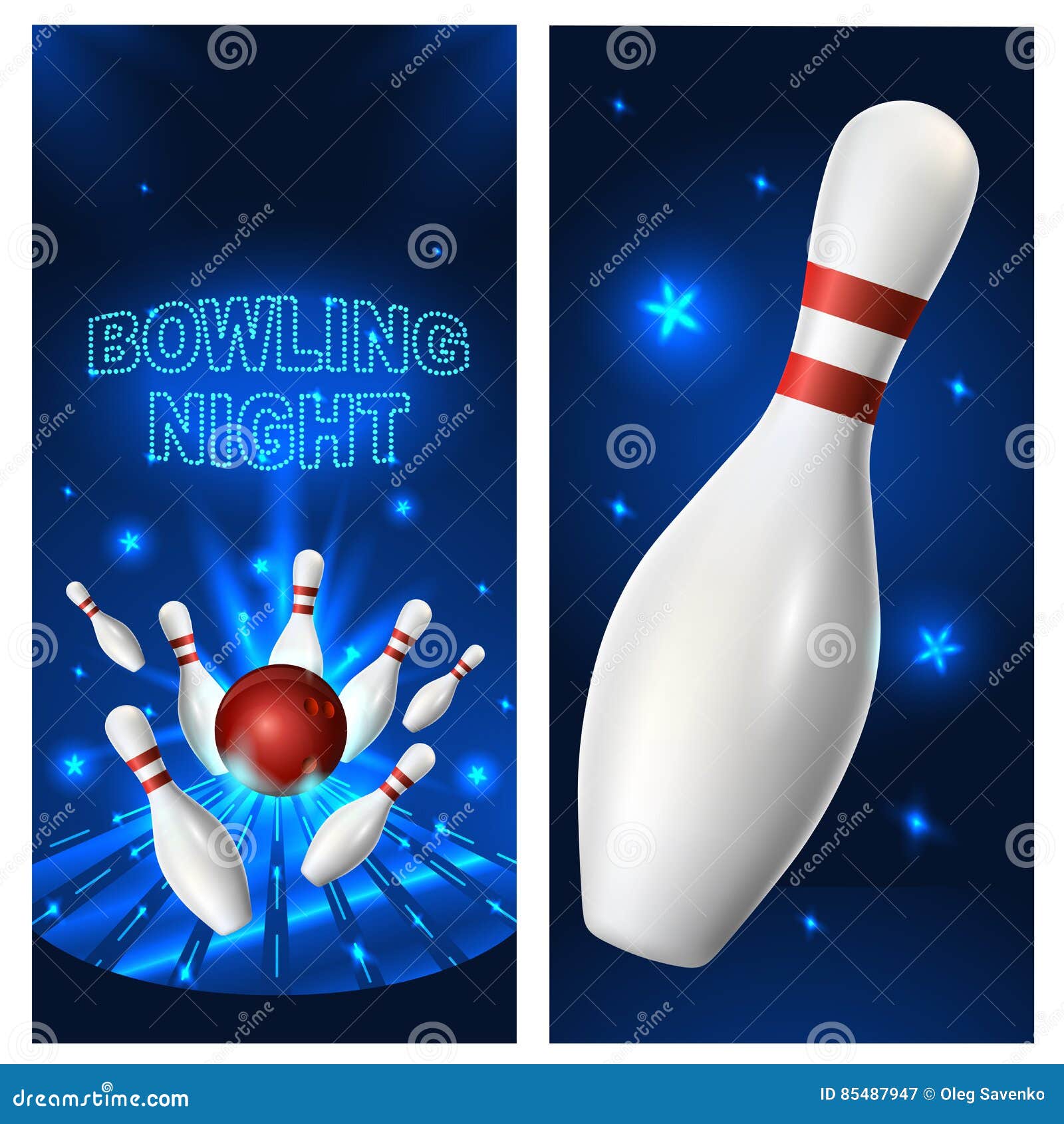 Bowling Night Original Poster For Bowling Club Party. A4 Scaled ...