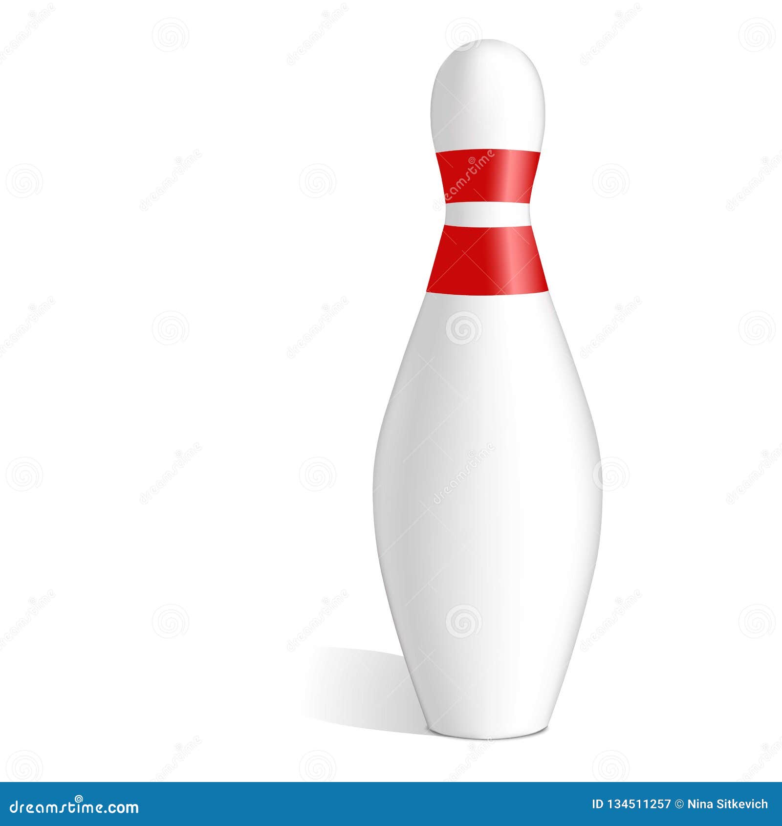 Bowling Pin Icon, Realistic Style Stock Vector - Illustration of nine ... Bowling Pin Icon, Realistic Style Stock Vector - Illustration of nine ...