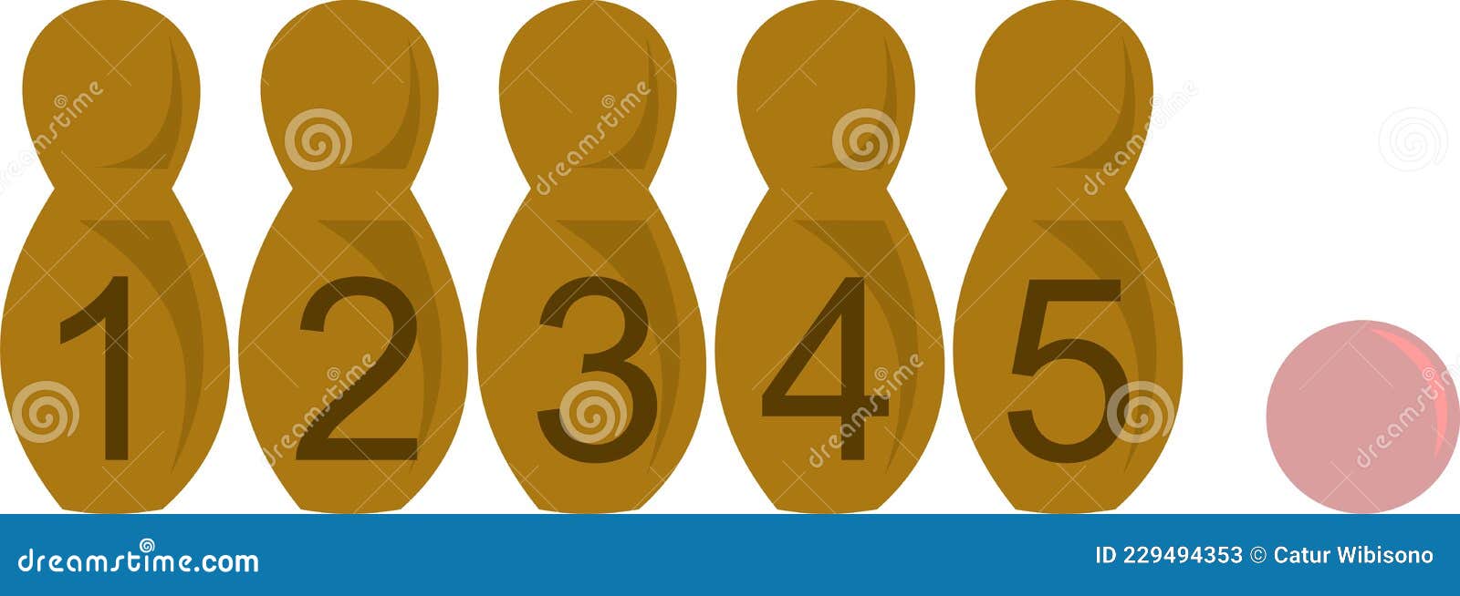 Bowling Pins Numbered