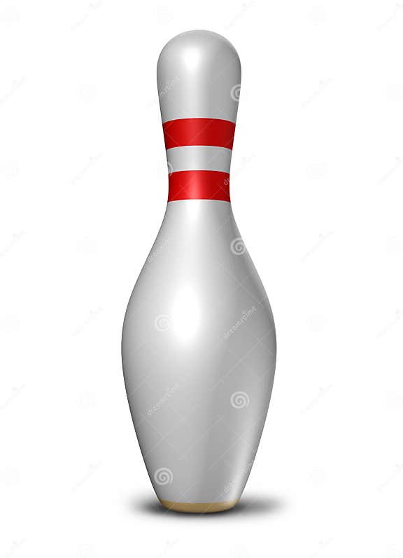 Bowling Pin Single Isolated Stock Illustration - Illustration of ...