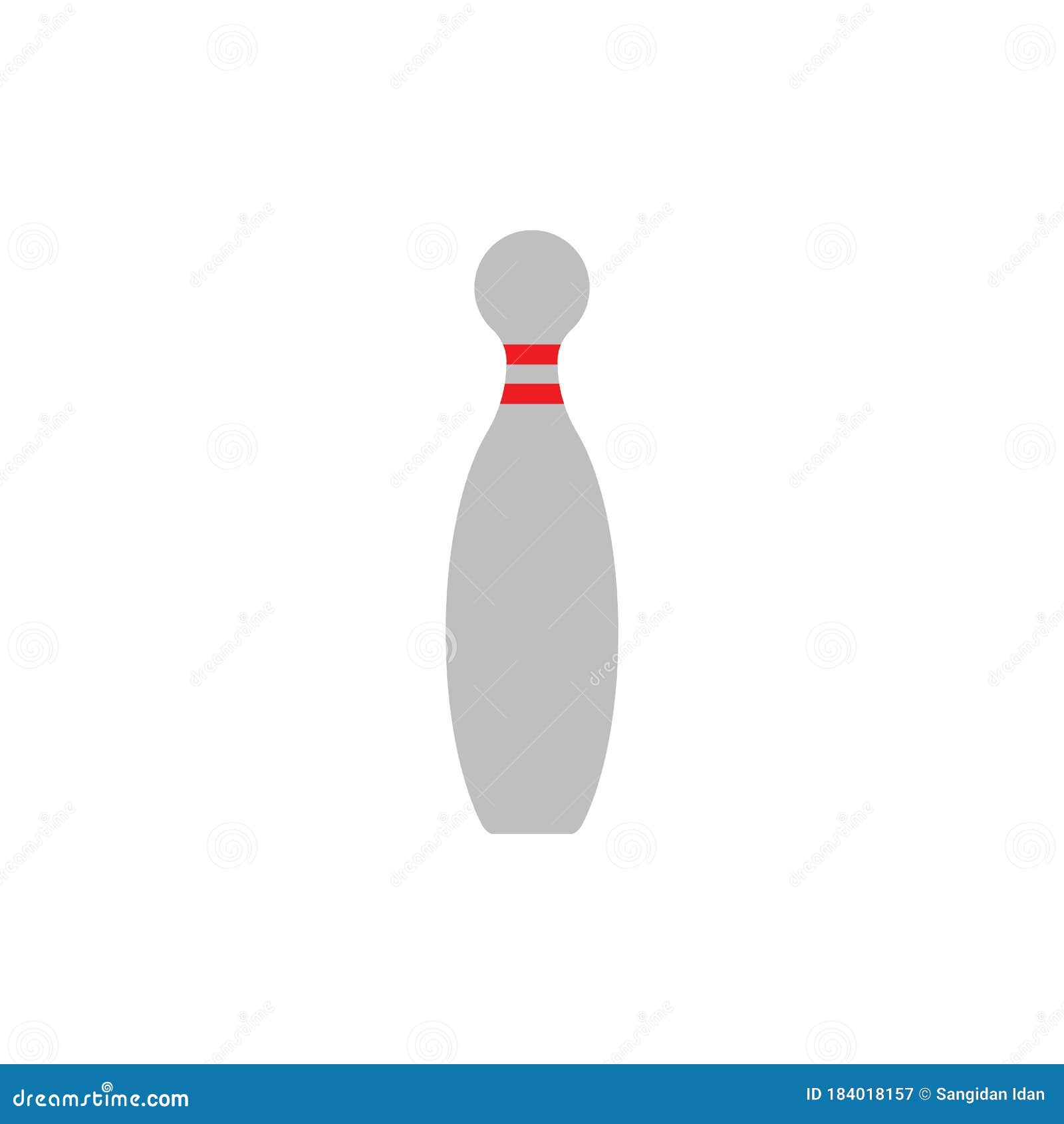 Bowling Pin Vector Icon Illustration Design Stock Vector - Illustration ...