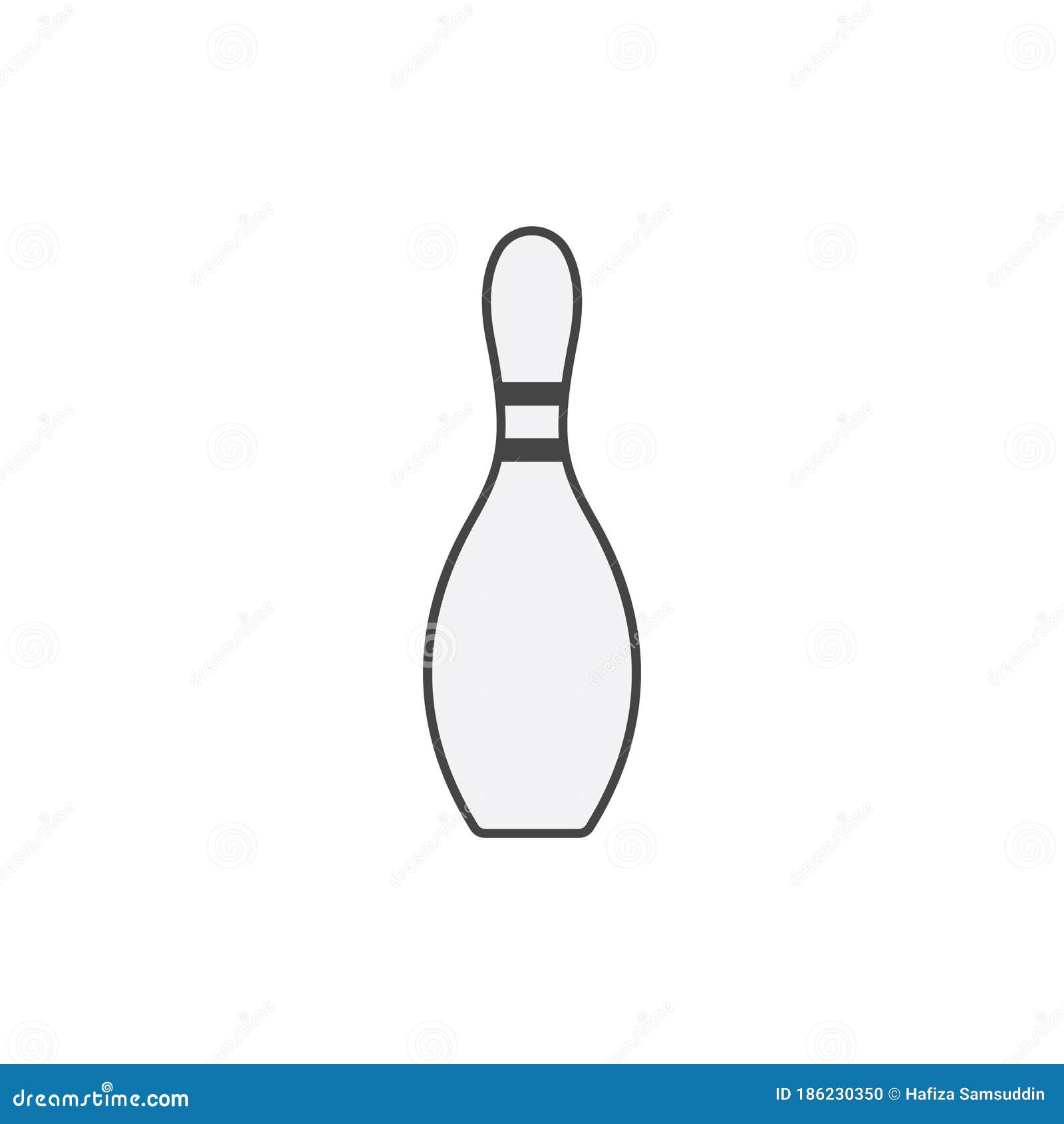 Bowling Pin. Vector Illustration Decorative Design Stock Vector ...