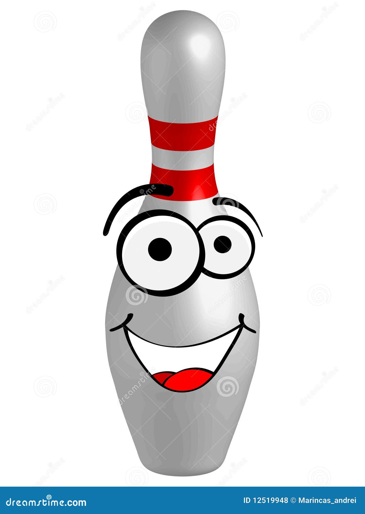 Bowling pins stock vector. Illustration of demolished - 12519948