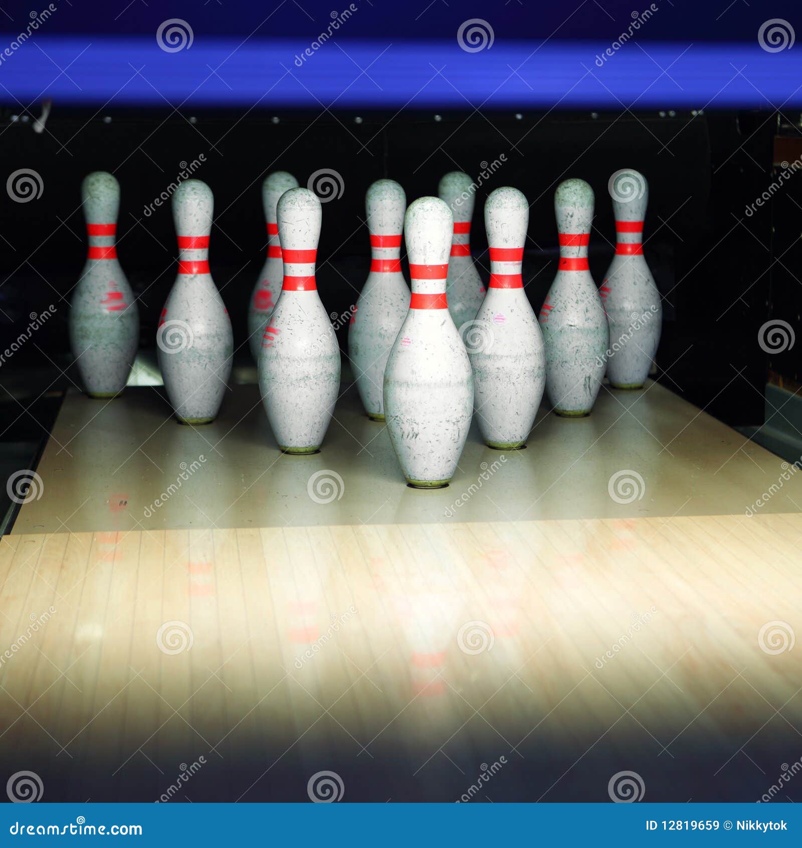 Bowling Pins Falling From Ball Royalty-Free Stock Photo | CartoonDealer ...