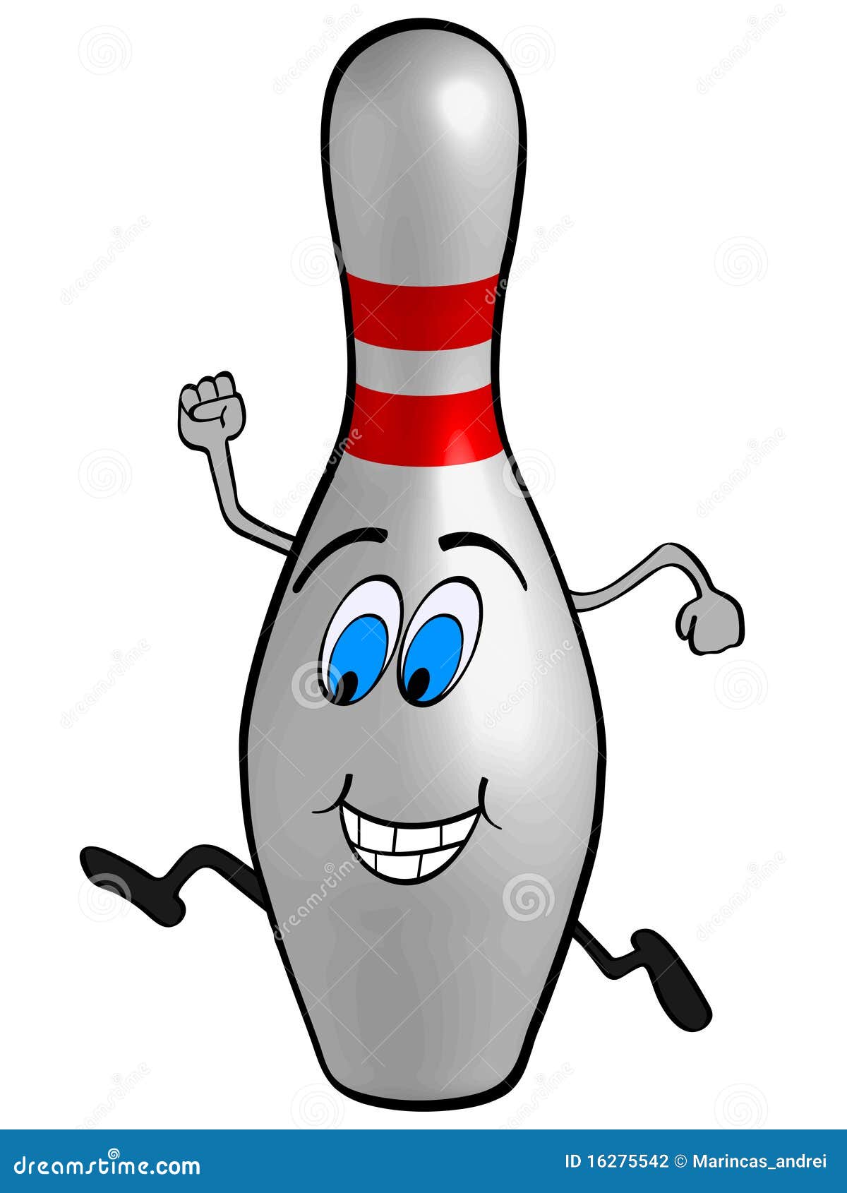 Bowling pins stock vector. Illustration of smile, equipment - 16275542