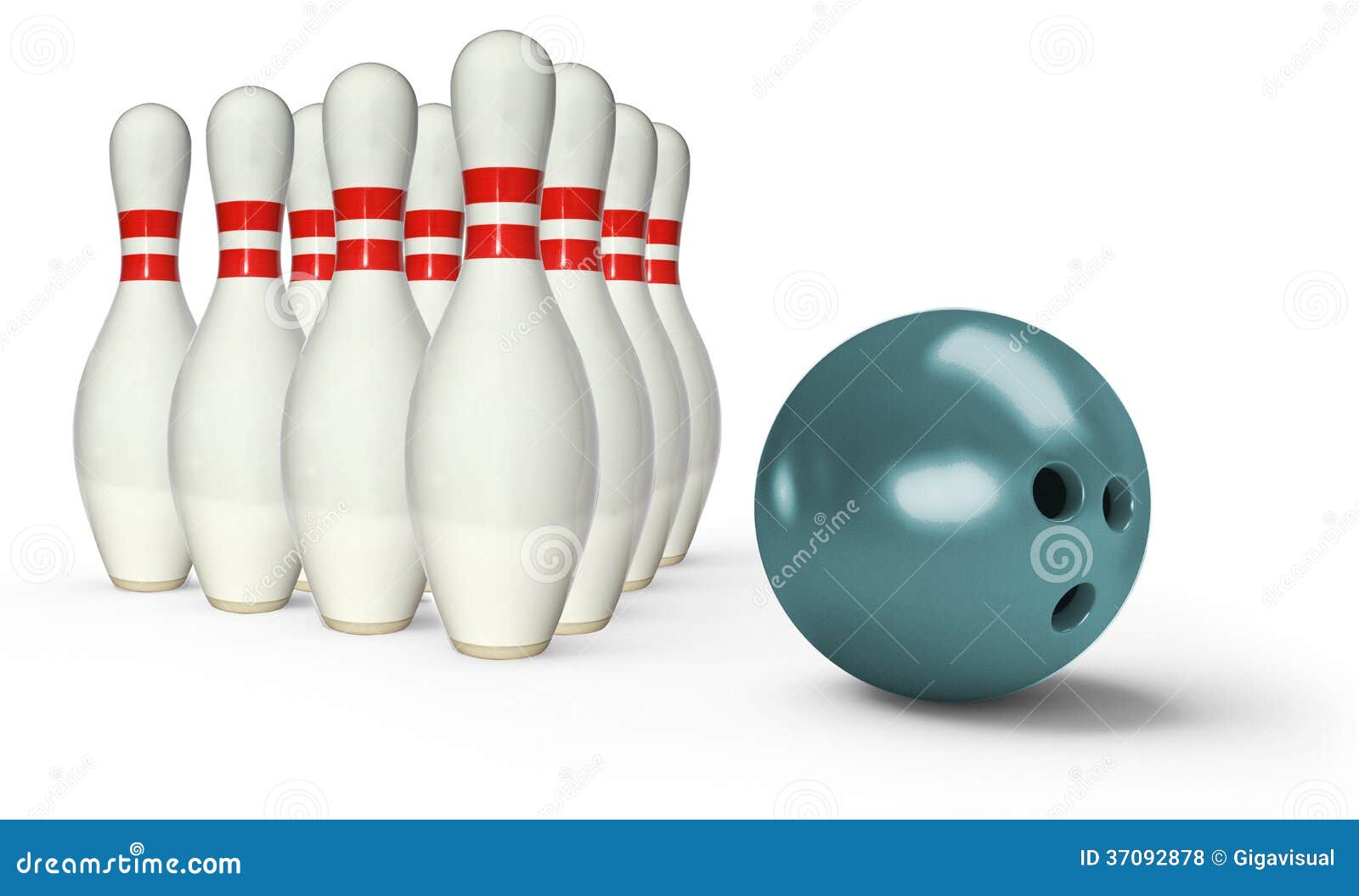 Bowling pins with ball stock photo. Image of objects - 37092878