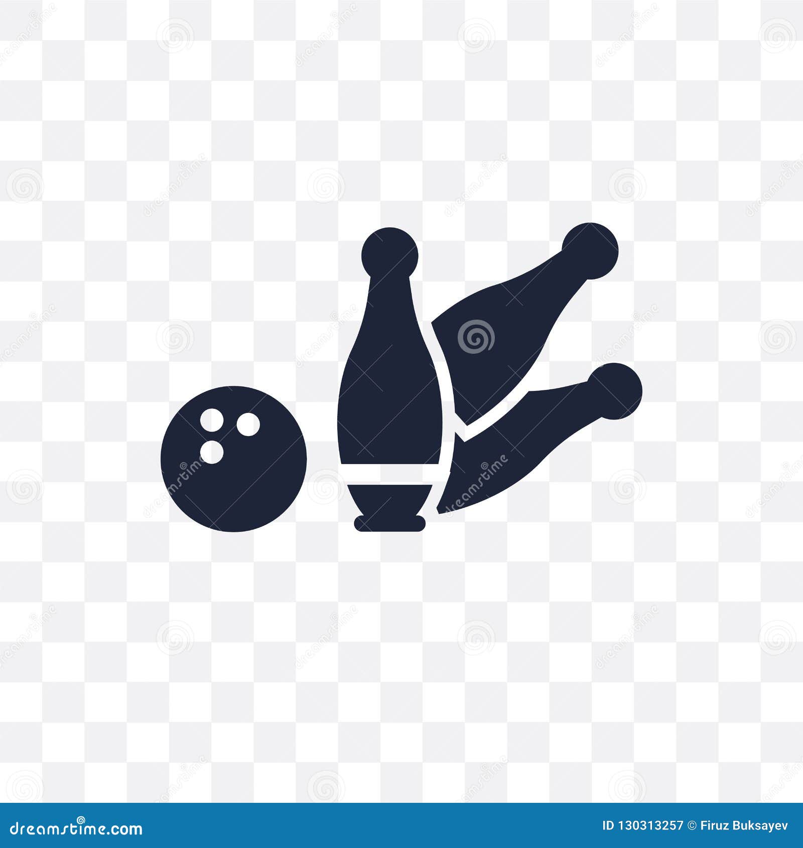 Bowling Pins Transparent Icon. Bowling Pins Symbol Design from a Stock ...