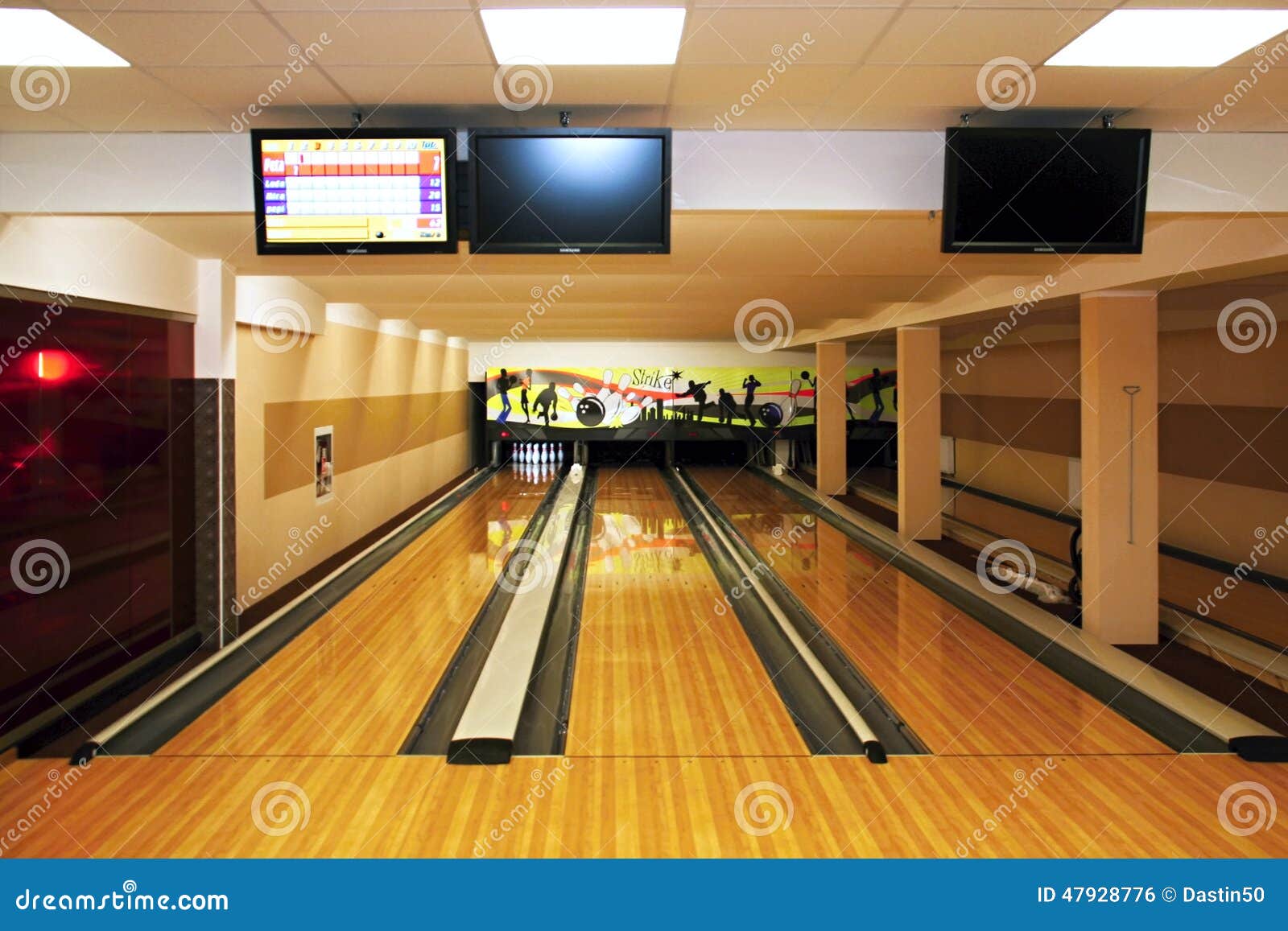 Bowling room stock photo. Image of interior, room, relaxation - 47928776