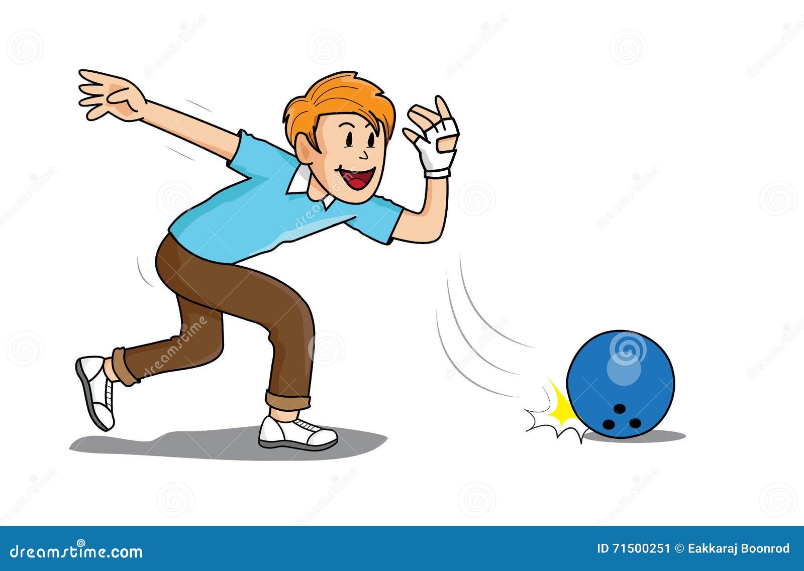 Bowling Sport Man Illustration Stock Vector - Illustration of play ...