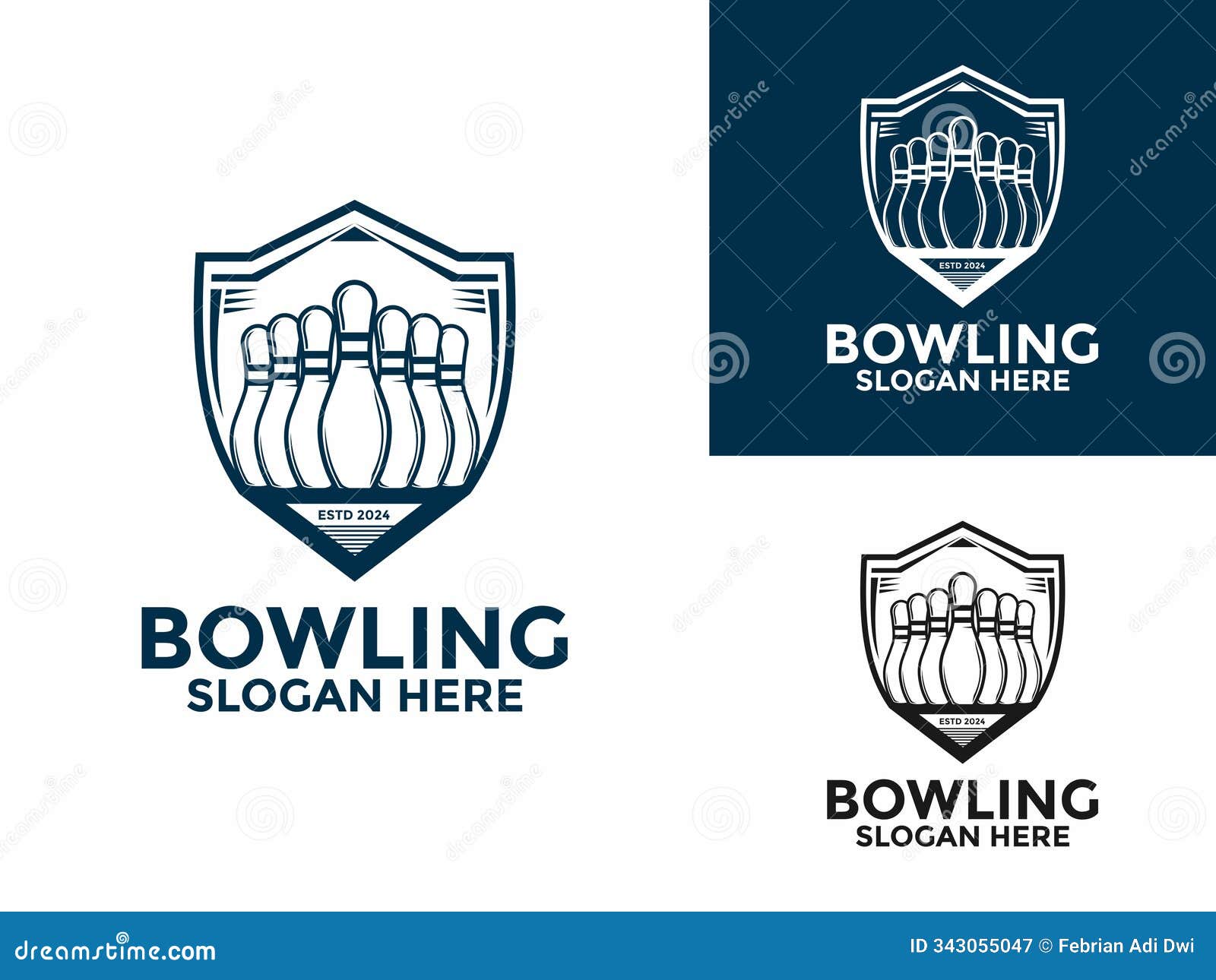 Bowling Sports Logo Vector , Creative Bowling Logo Design Template ...