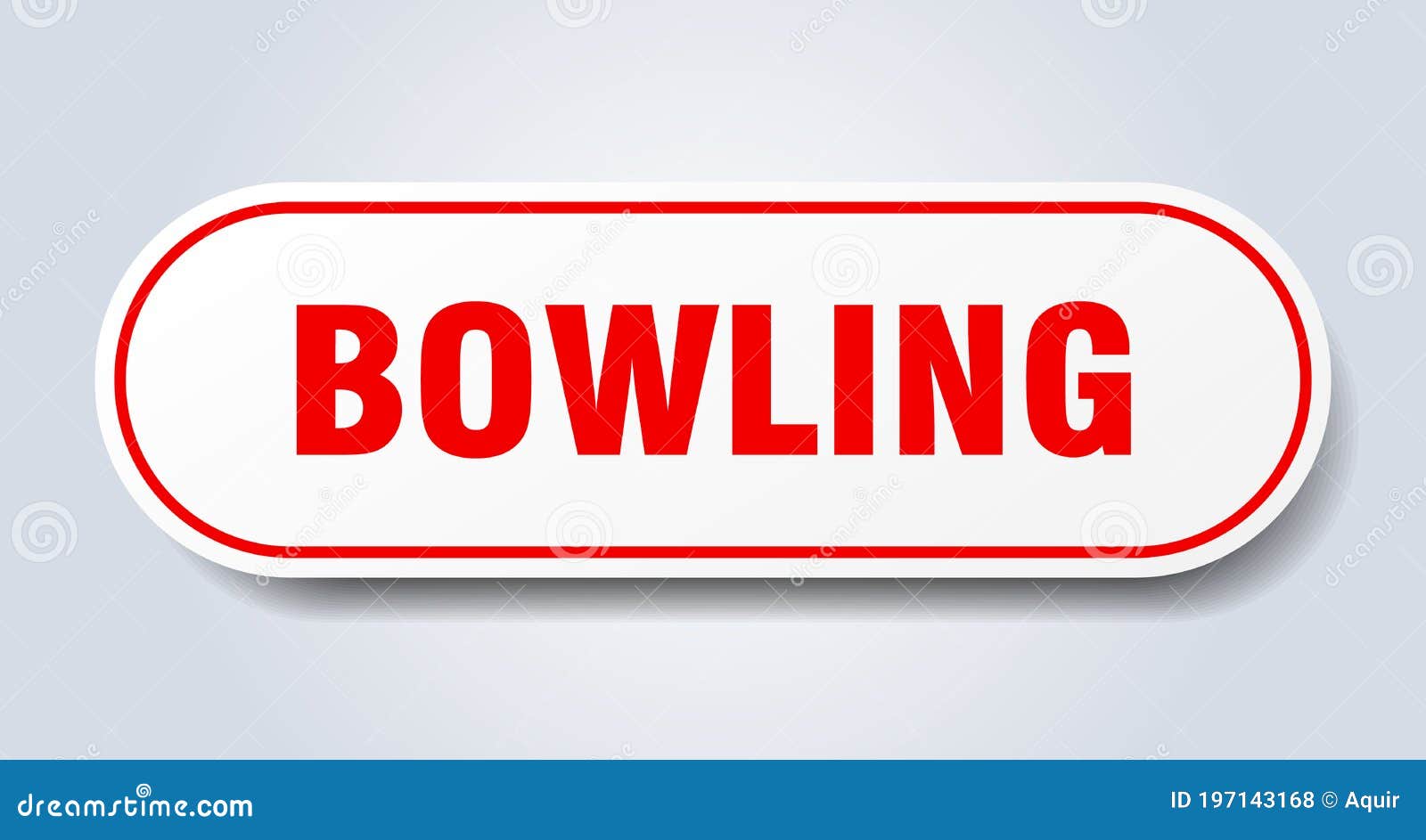 Bowling sticker. stock vector. Illustration of bowling - 197143168