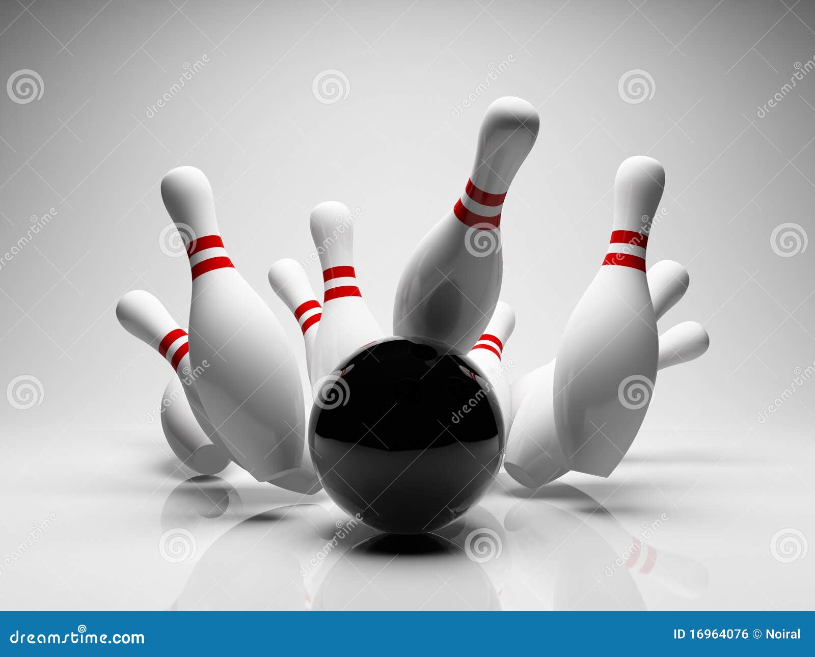 Bowling strike stock illustration. Illustration of game - 16964076