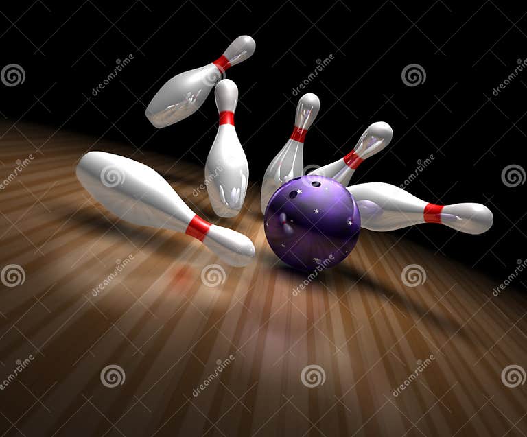 Bowling strike stock illustration. Illustration of action - 22829766