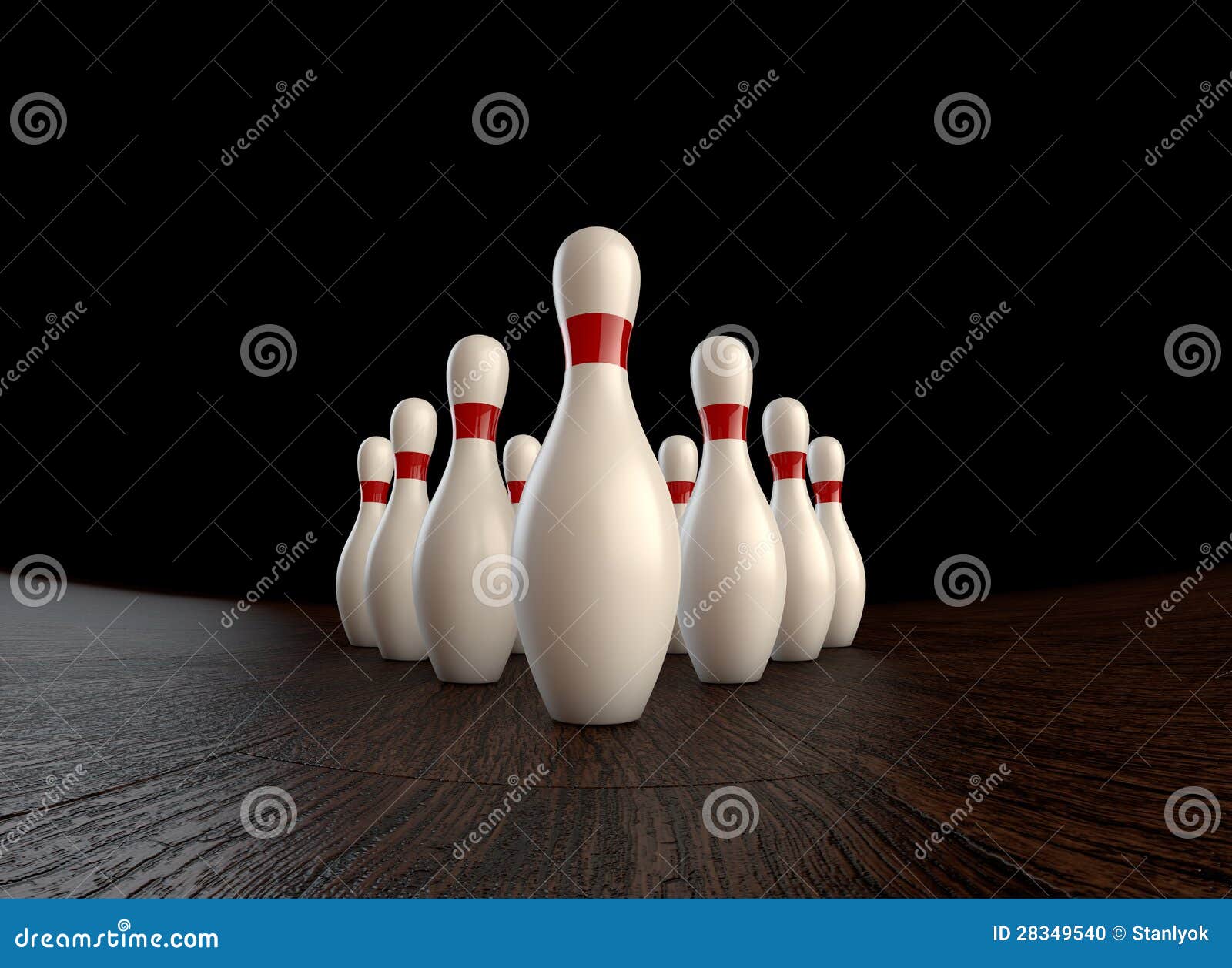 Bowling strike stock illustration. Illustration of luck - 28349540