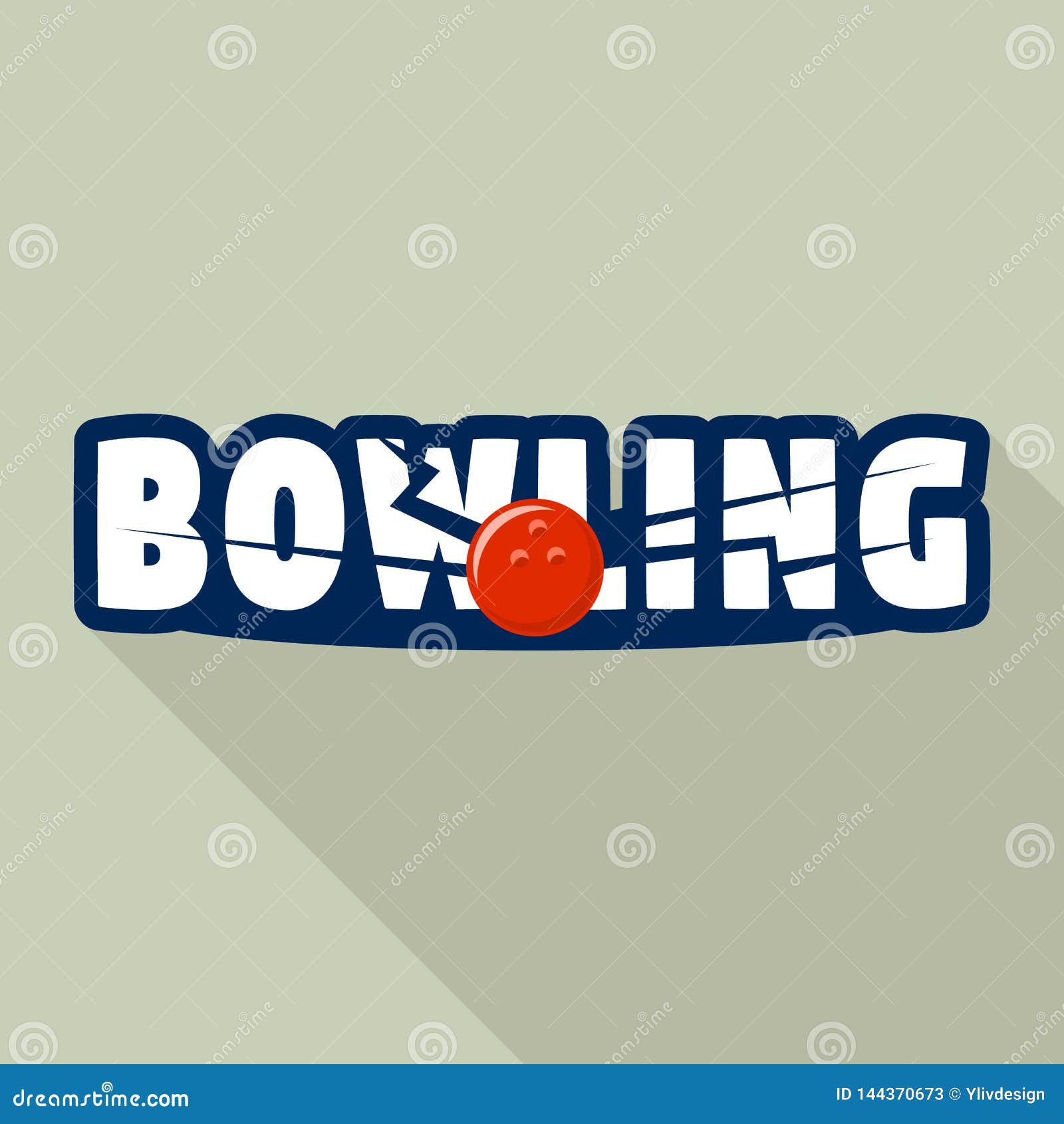 Bowling Strike Logo, Flat Style Stock Vector - Illustration of shot ...