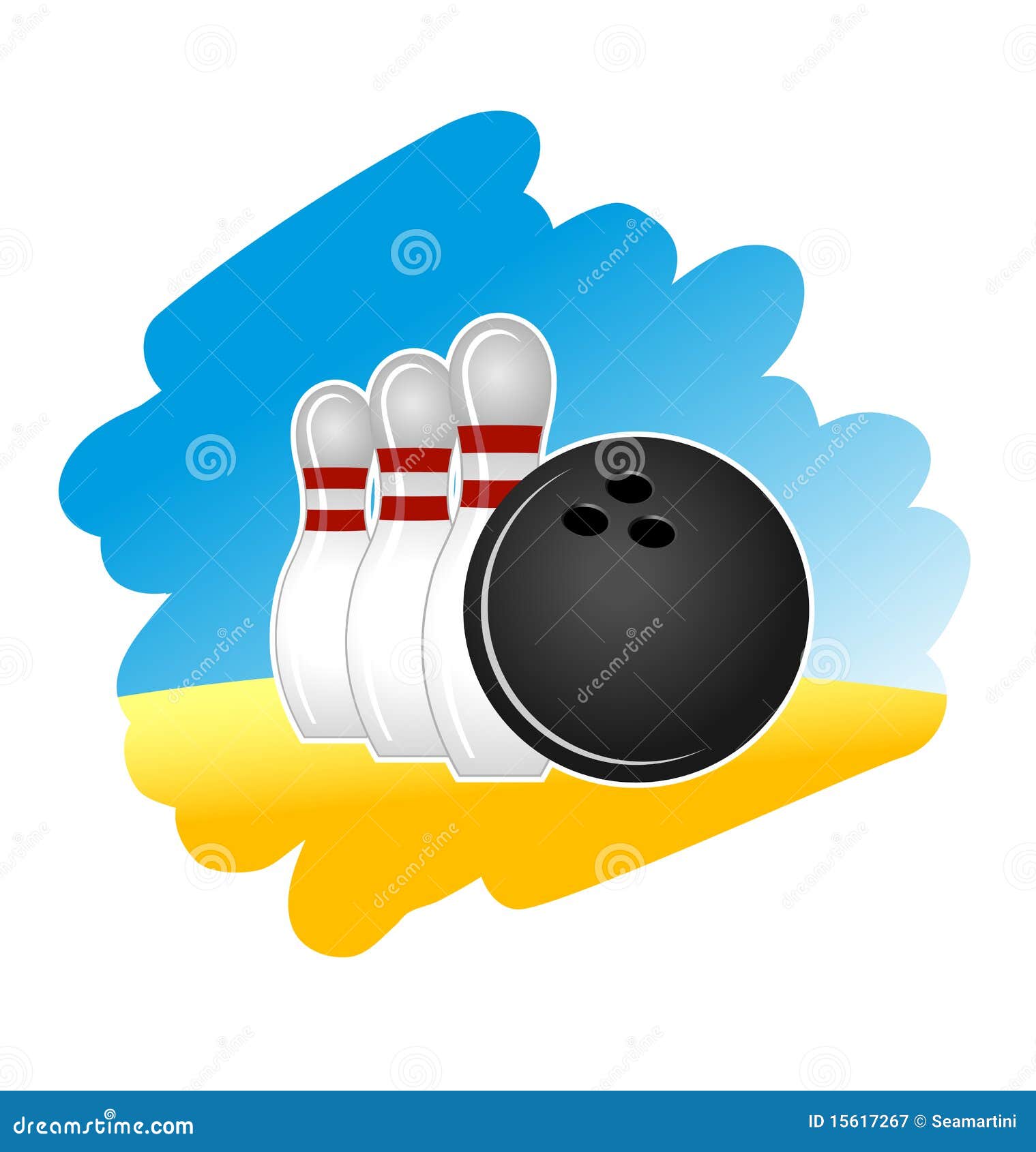 Bowling symbol stock vector. Illustration of olympic - 15617267