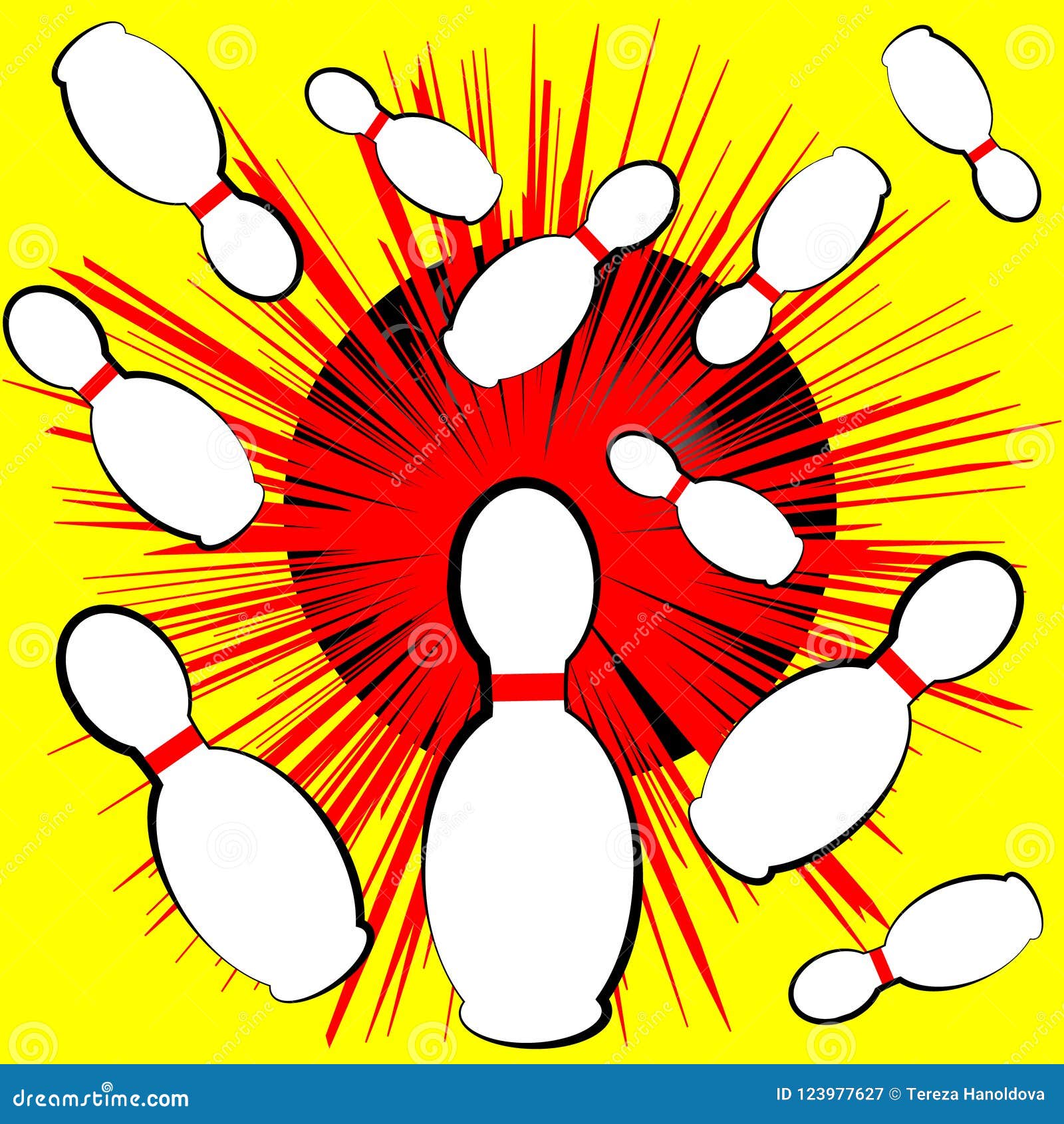 Bowling Symbol Isolated on White Background. Vector Illustration. Stock ...