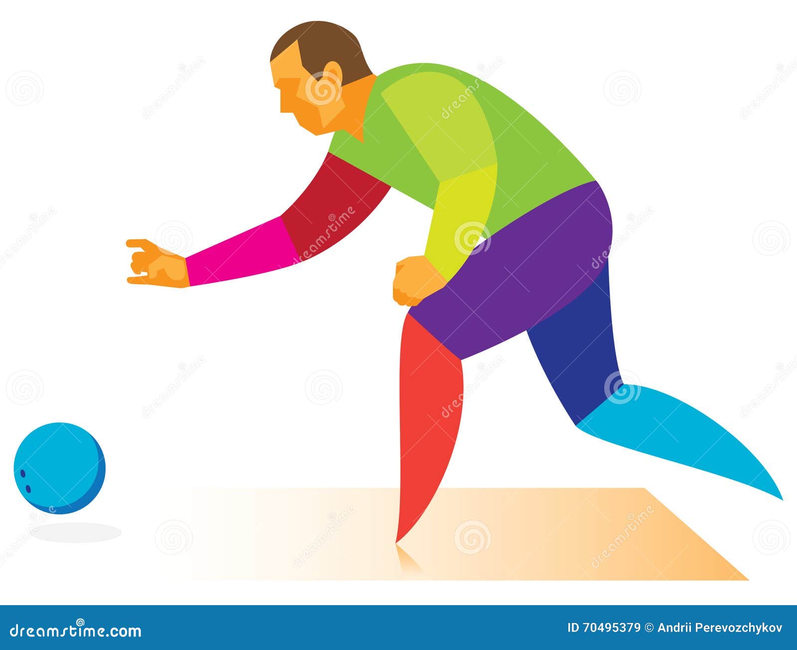 Bowling throw stock vector. Illustration of professional - 70495379