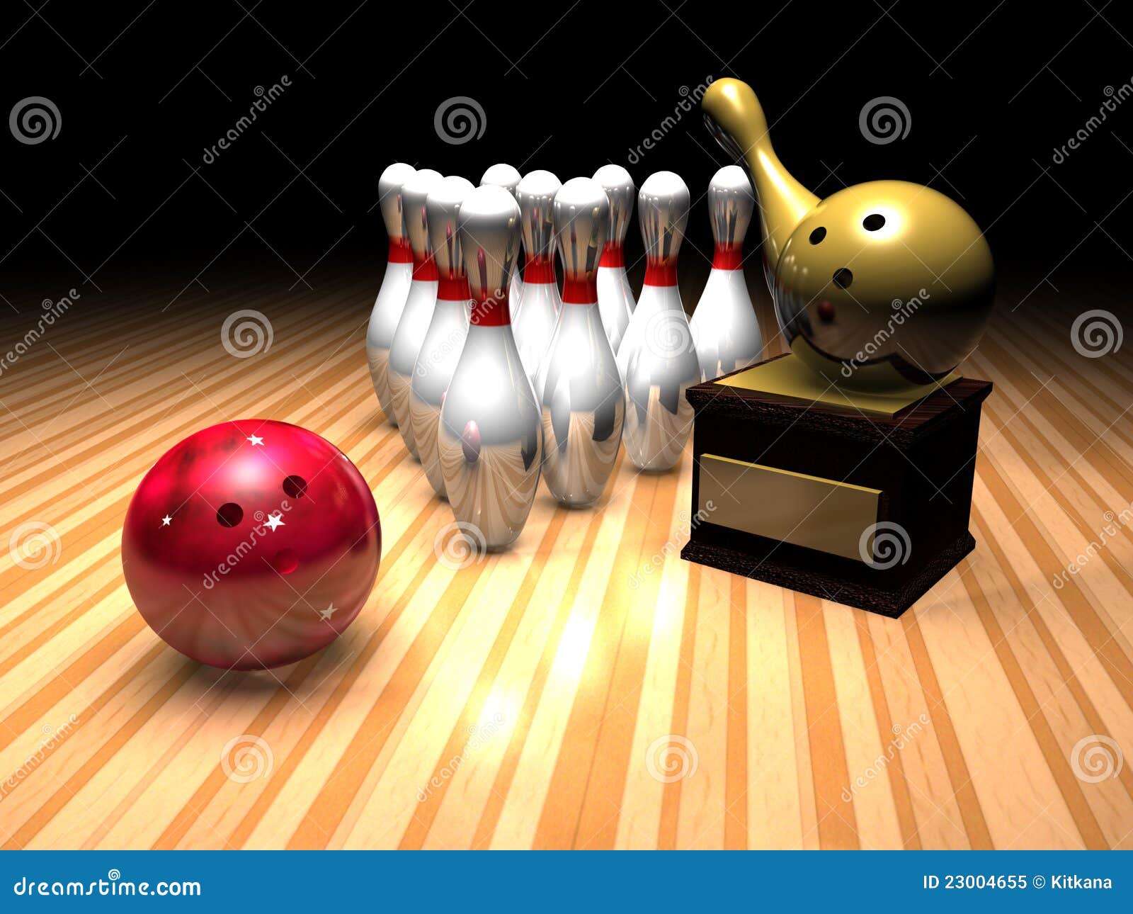 Bowling winner stock illustration. Illustration of action - 23004655