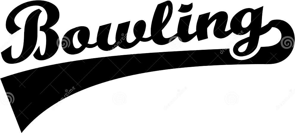 Bowling Word stock vector. Illustration of retro, style - 85847118