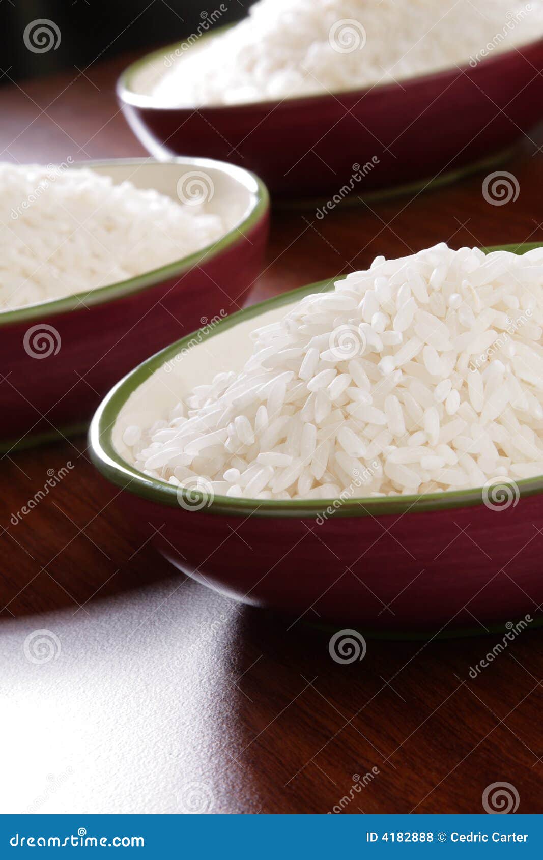 Bowls of Rice stock photo. Image of white, agriculture - 4182888