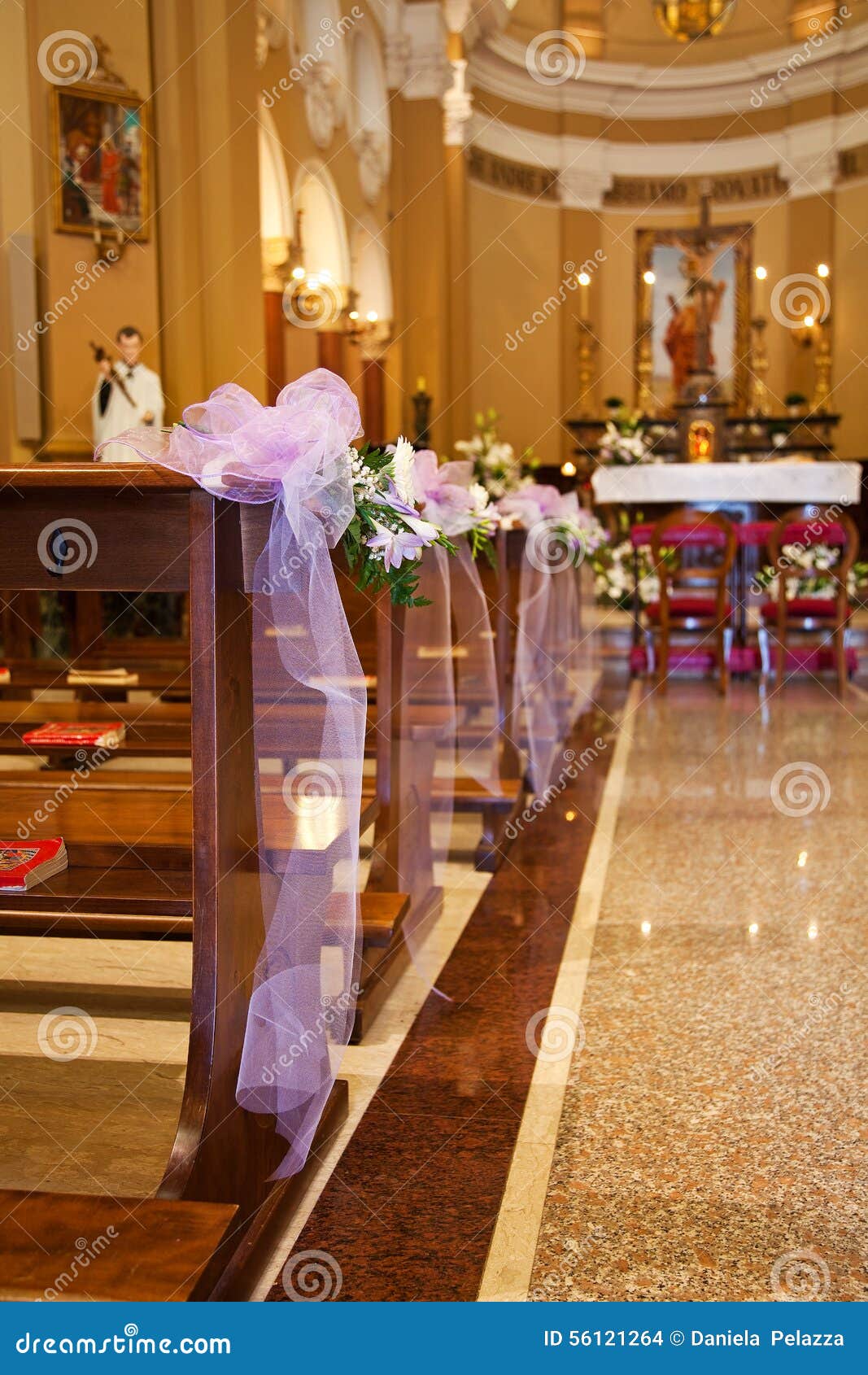 Bows in Catholic Church in Italy Stock Photo - Image of tradition ...